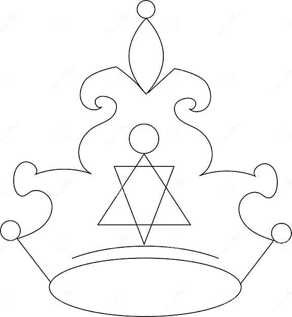 Minimal Crown Illustration Art Stock Illustration - Illustration of ...