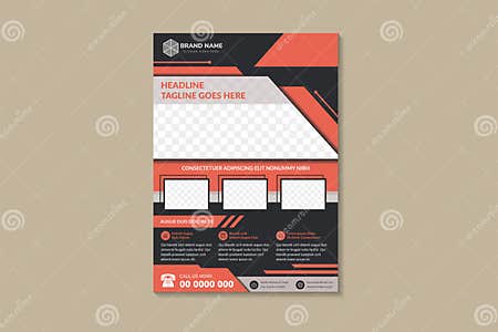 Abstract Modern Flyer Design Template Use Dummy Text. Stock Vector ...