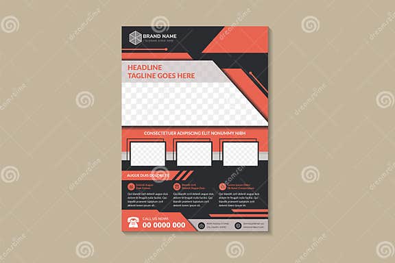 Abstract Modern Flyer Design Template Use Dummy Text. Stock Vector ...