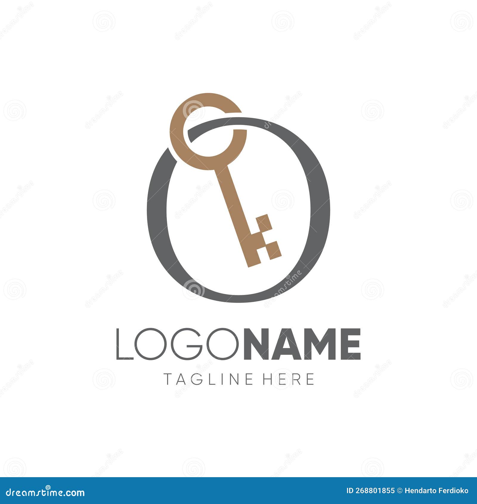 Initial Letter O Key Logo Design Vector Icon Graphic Emblem ...