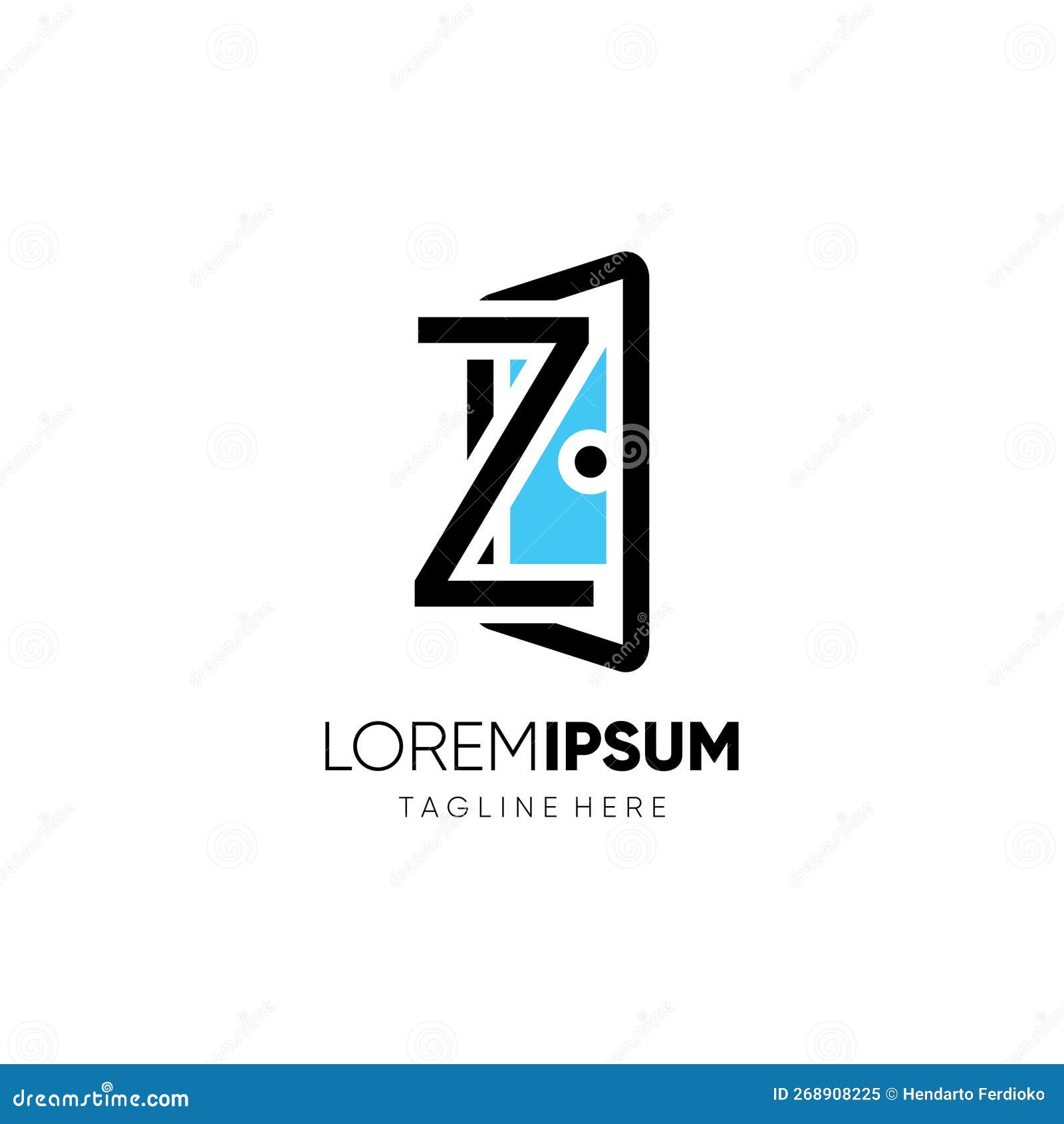 Initial Letter Z Door Real Estate Logo Design Vector Icon Graphic ...