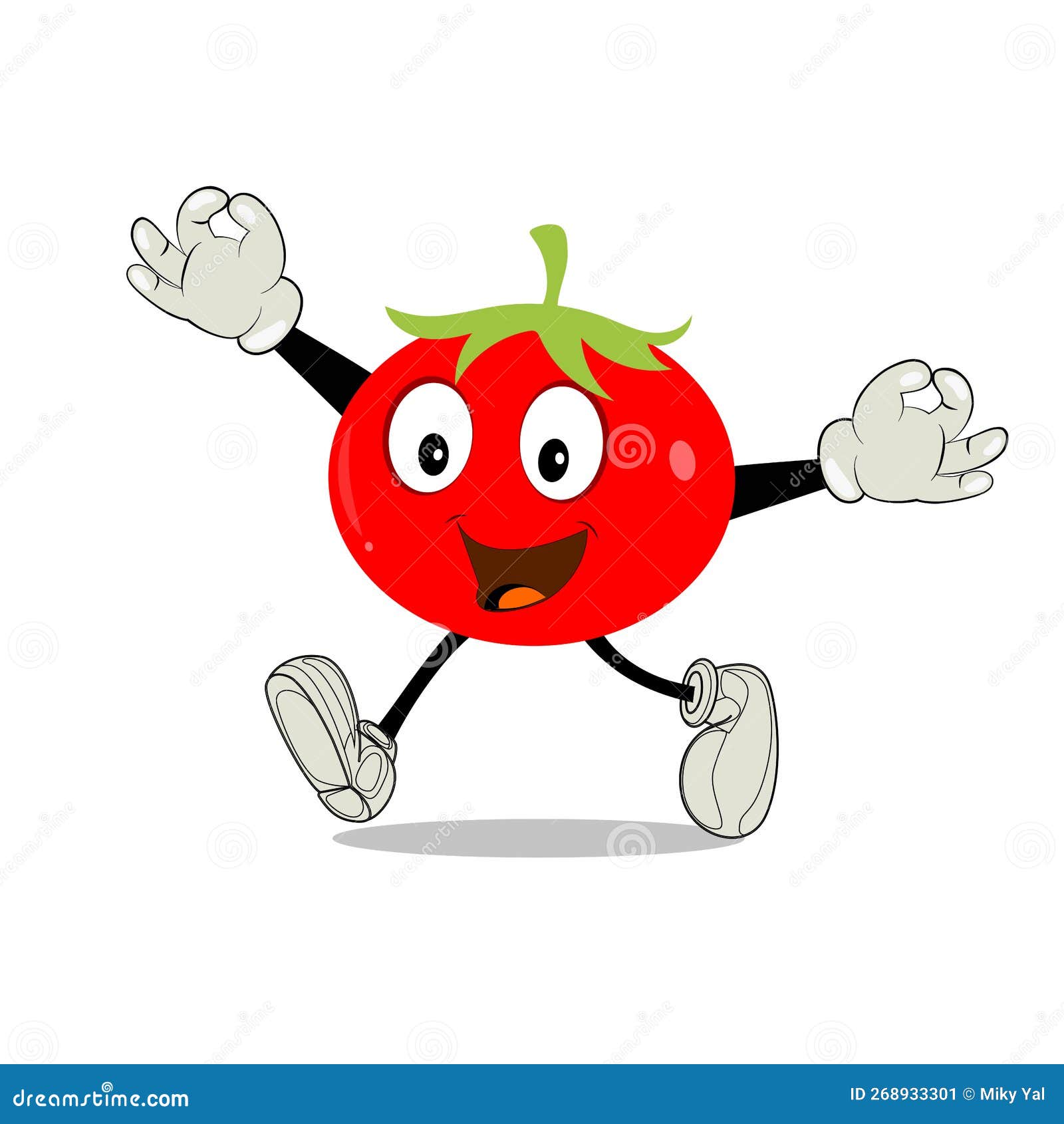 Tomato Character, Cartoon Tomato with Many Expression, Hand and Leg ...