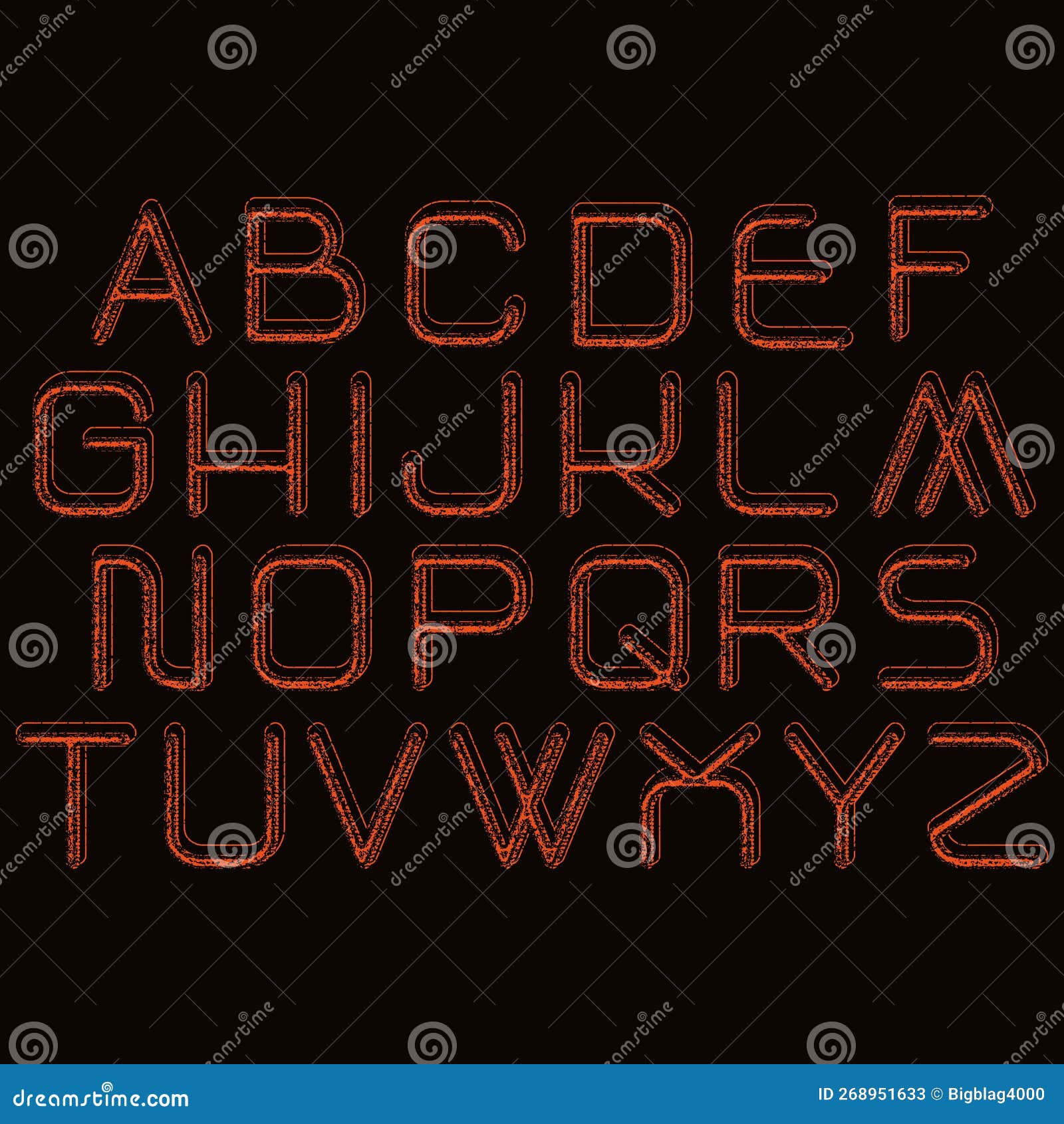 Modern Decorative Alphabet.Art Font.Vector Illustration. Stock ...