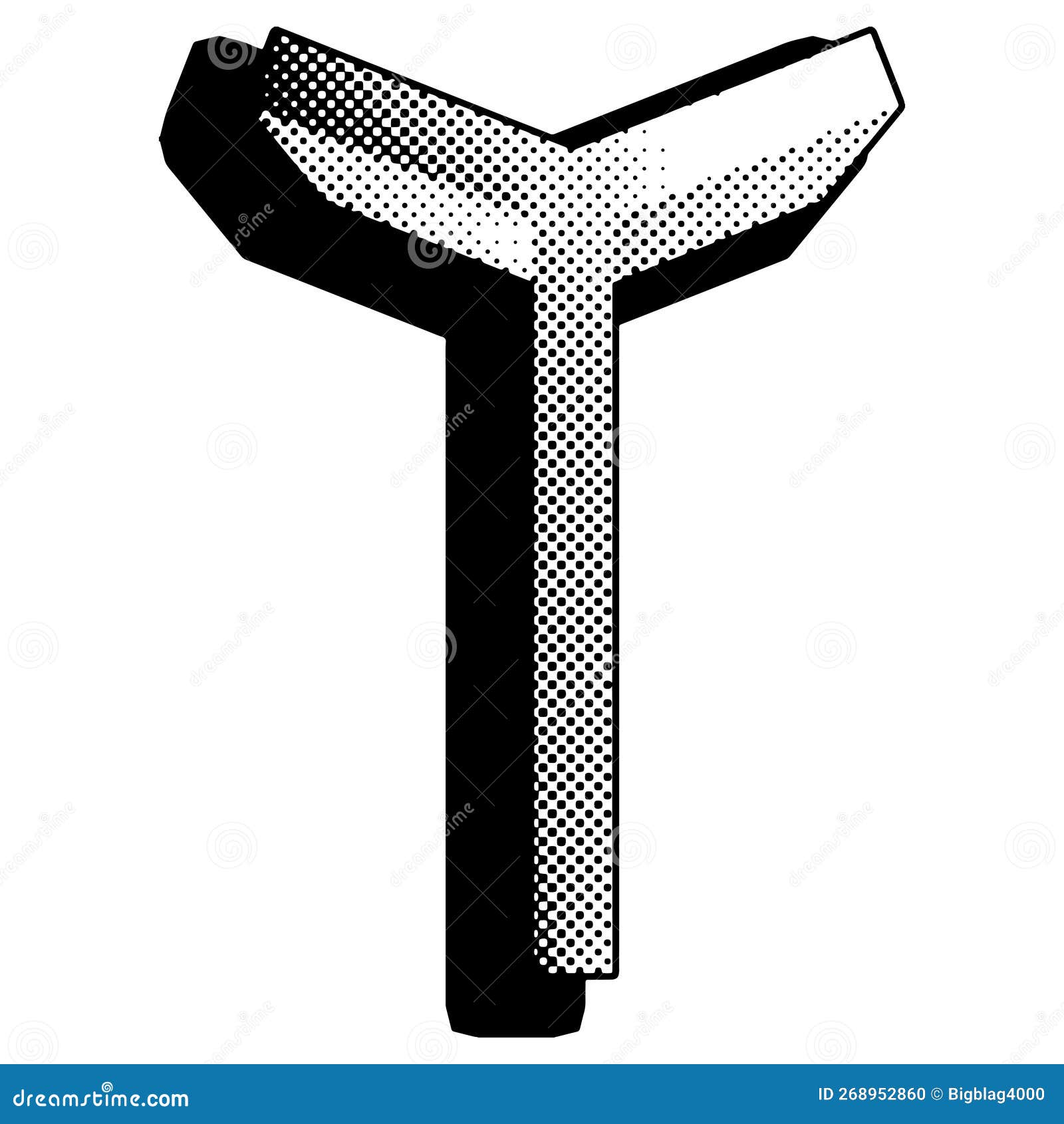 Halftone Style Art Font.Decorative Letter Isolated on White Background ...