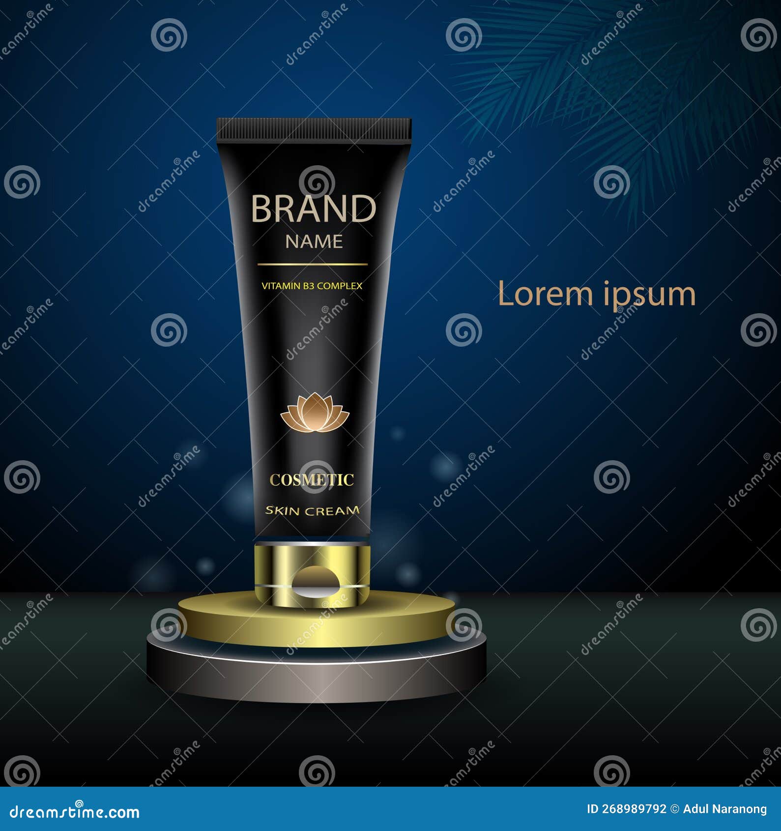 Night cream stock vector. Illustration of liquid, lotion - 268989792