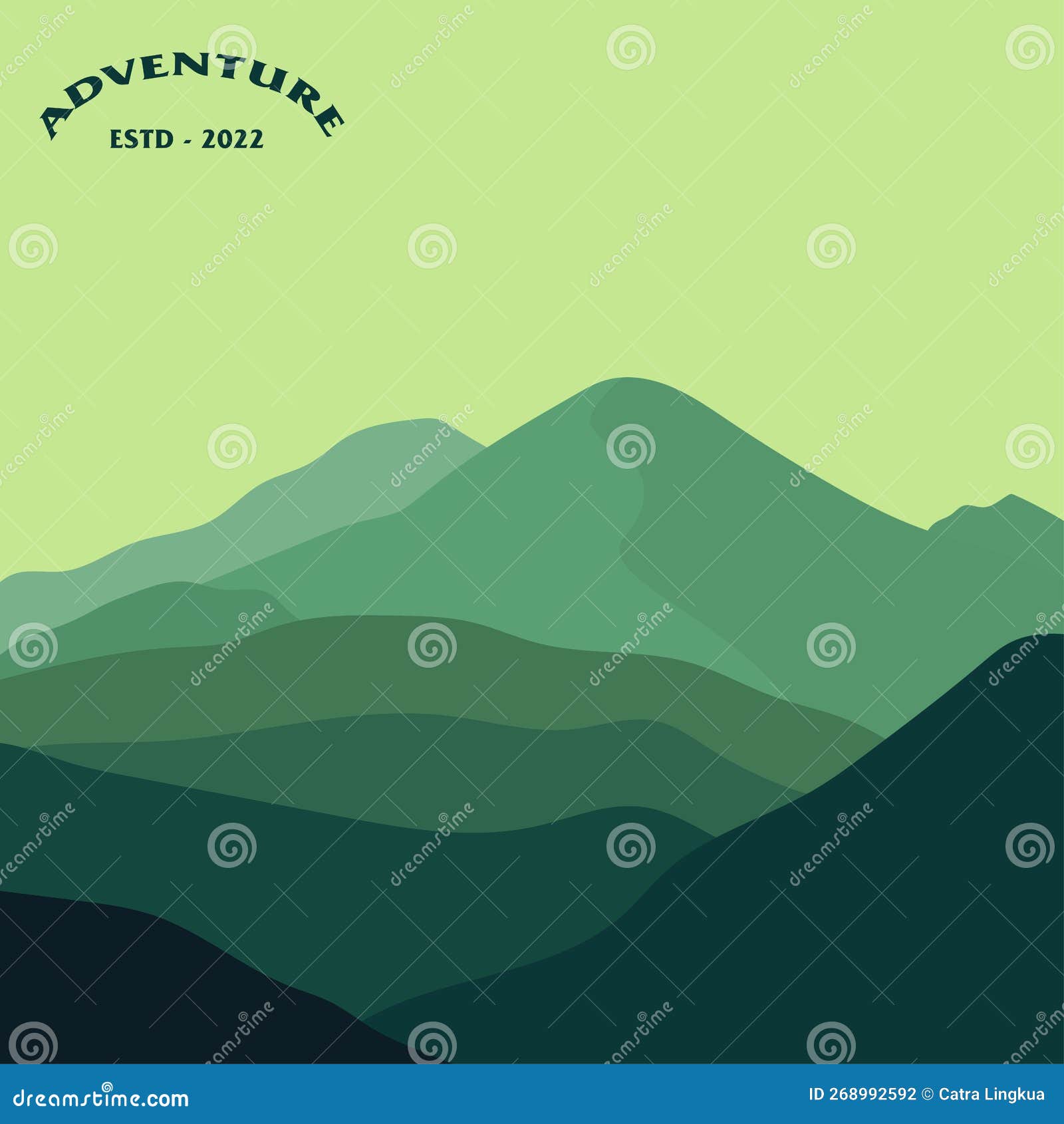 Vintage Landscape Vector Design Stock Vector - Illustration of outdoor ...