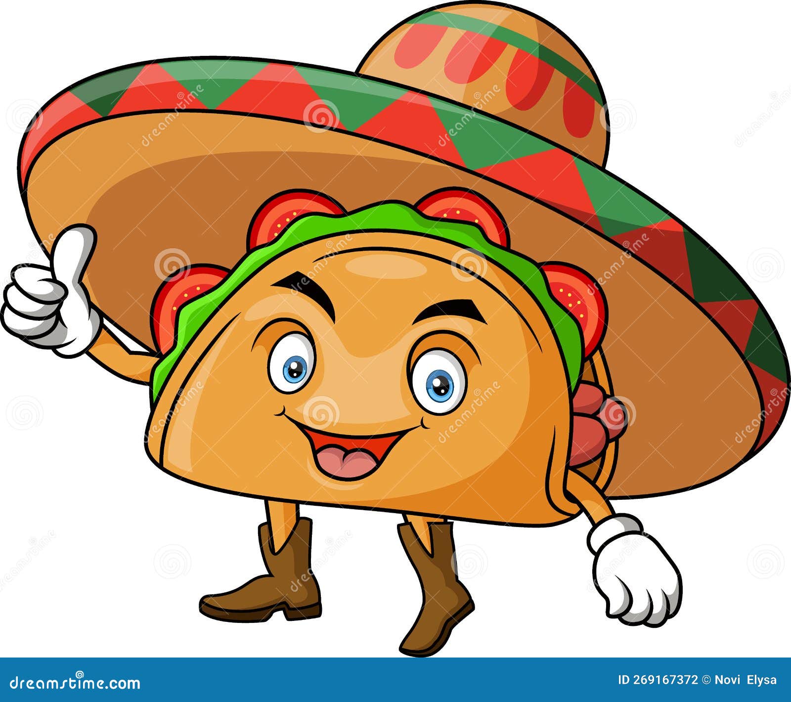 Cute Taco Icon, Cartoon Style | CartoonDealer.com #210962817