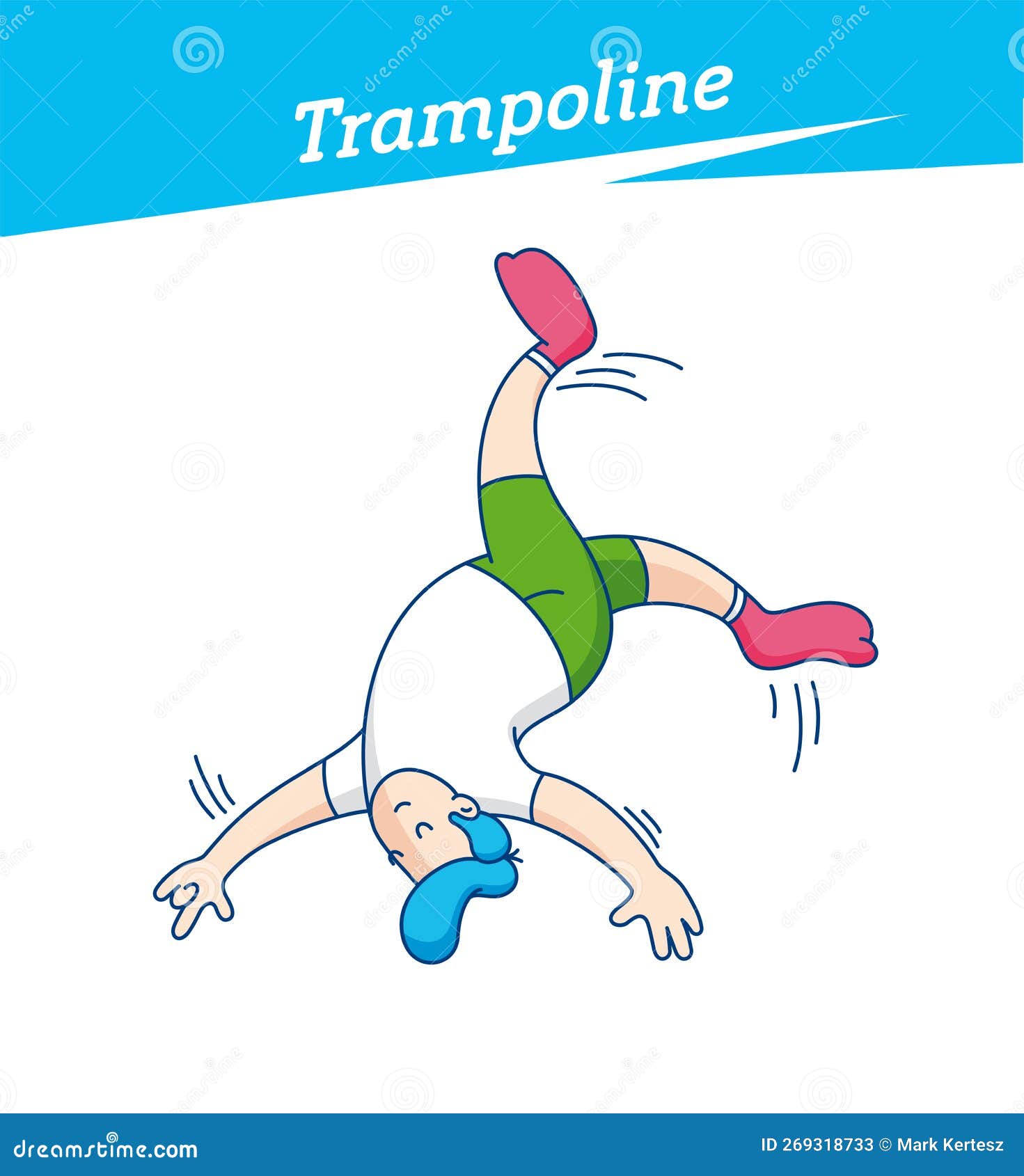 Kid Playing on Trampoline in a Fun Pary. Happy Young Boy Jumping ...