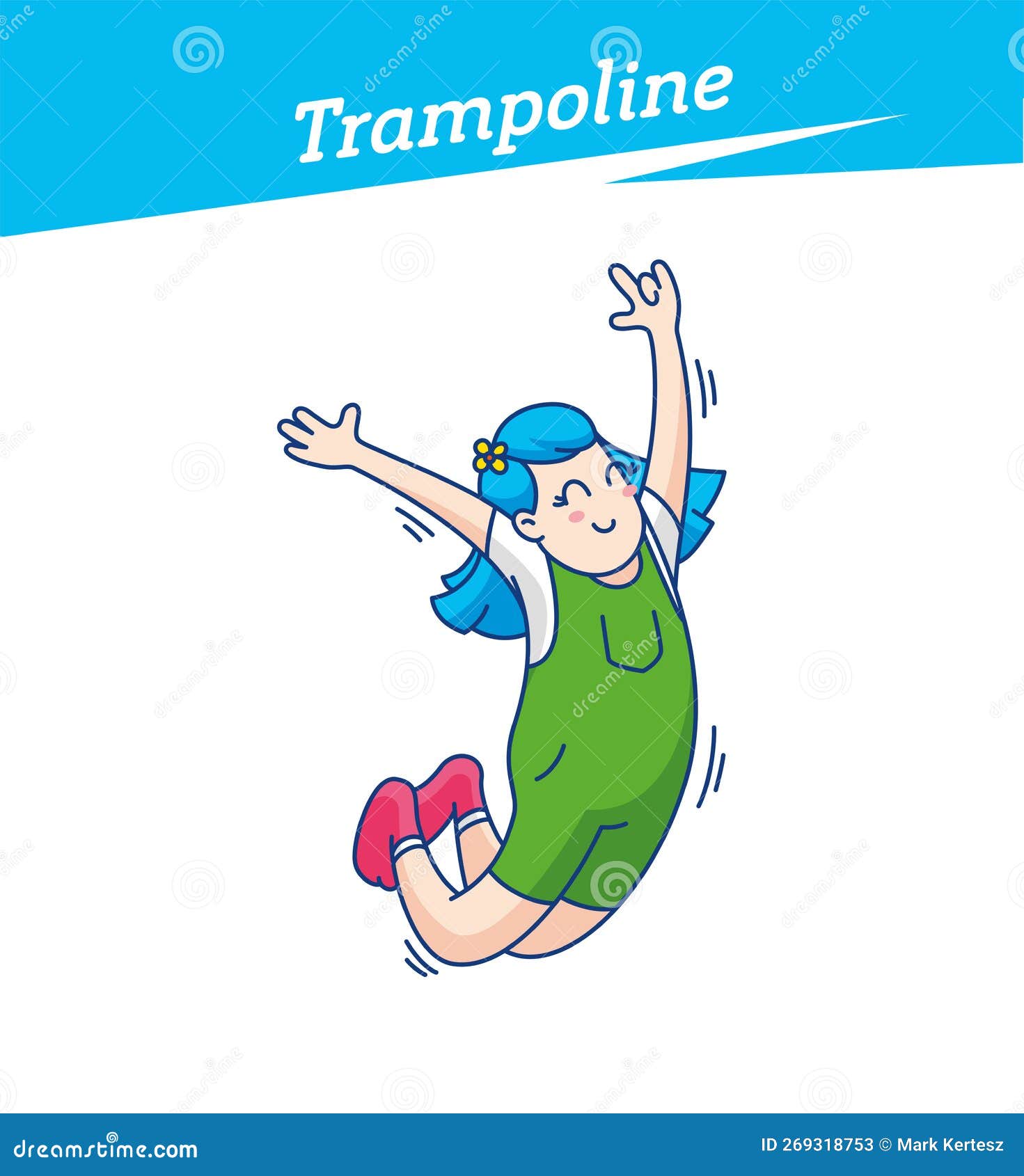 Set Of Young Jumping Friend People Characters. Happy Male And Female ...