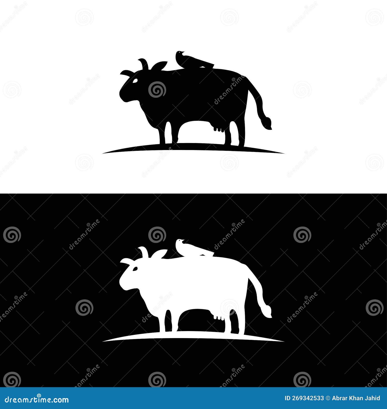 Bull Animal Vector Logo Design Stock Vector - Illustration of dhield ...