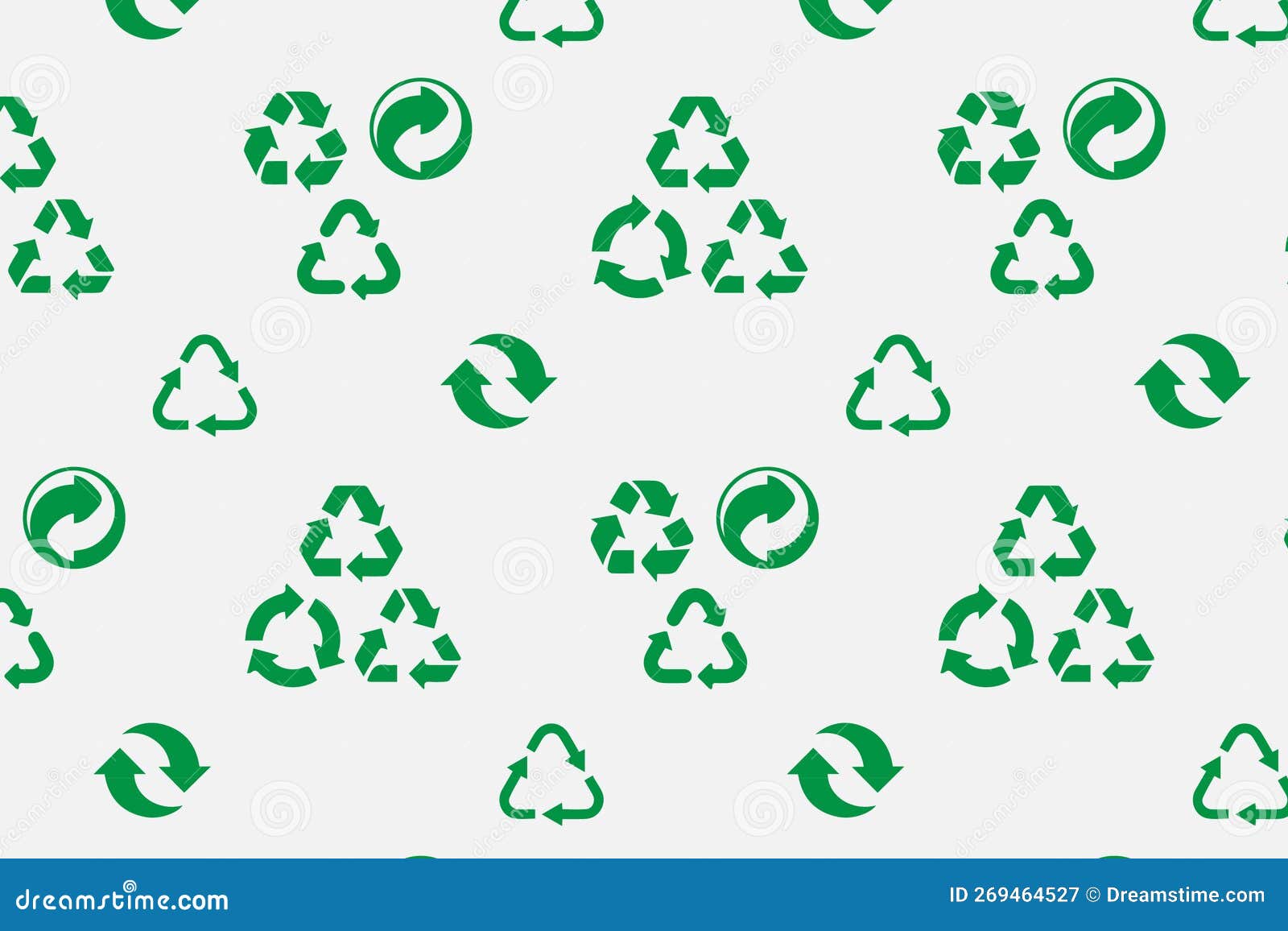 Recycling Pattern. Endless Background. Seamless Stock Vector ...