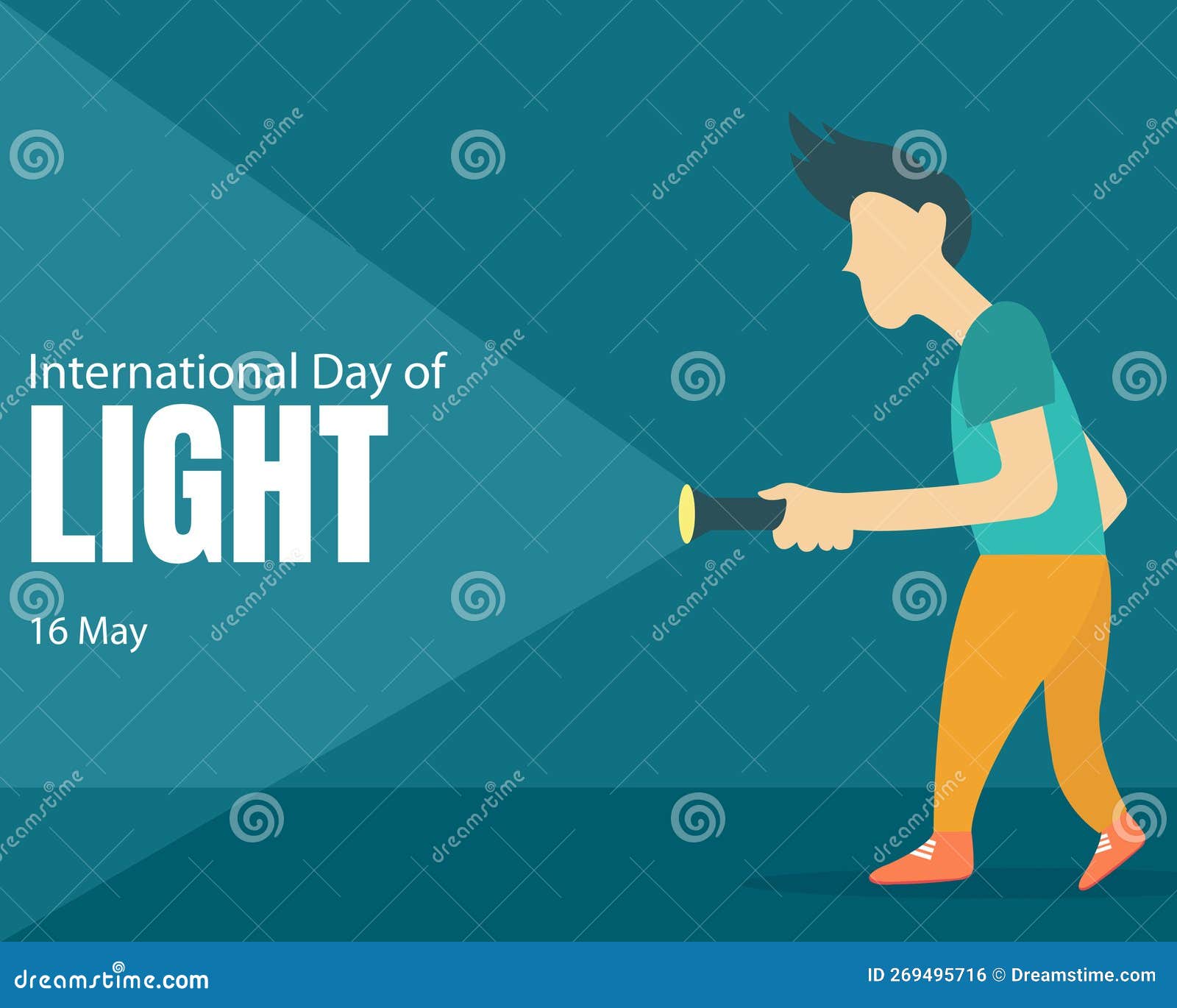 Illustration Vector Graphic of Someone is Turning on the Flashlight ...