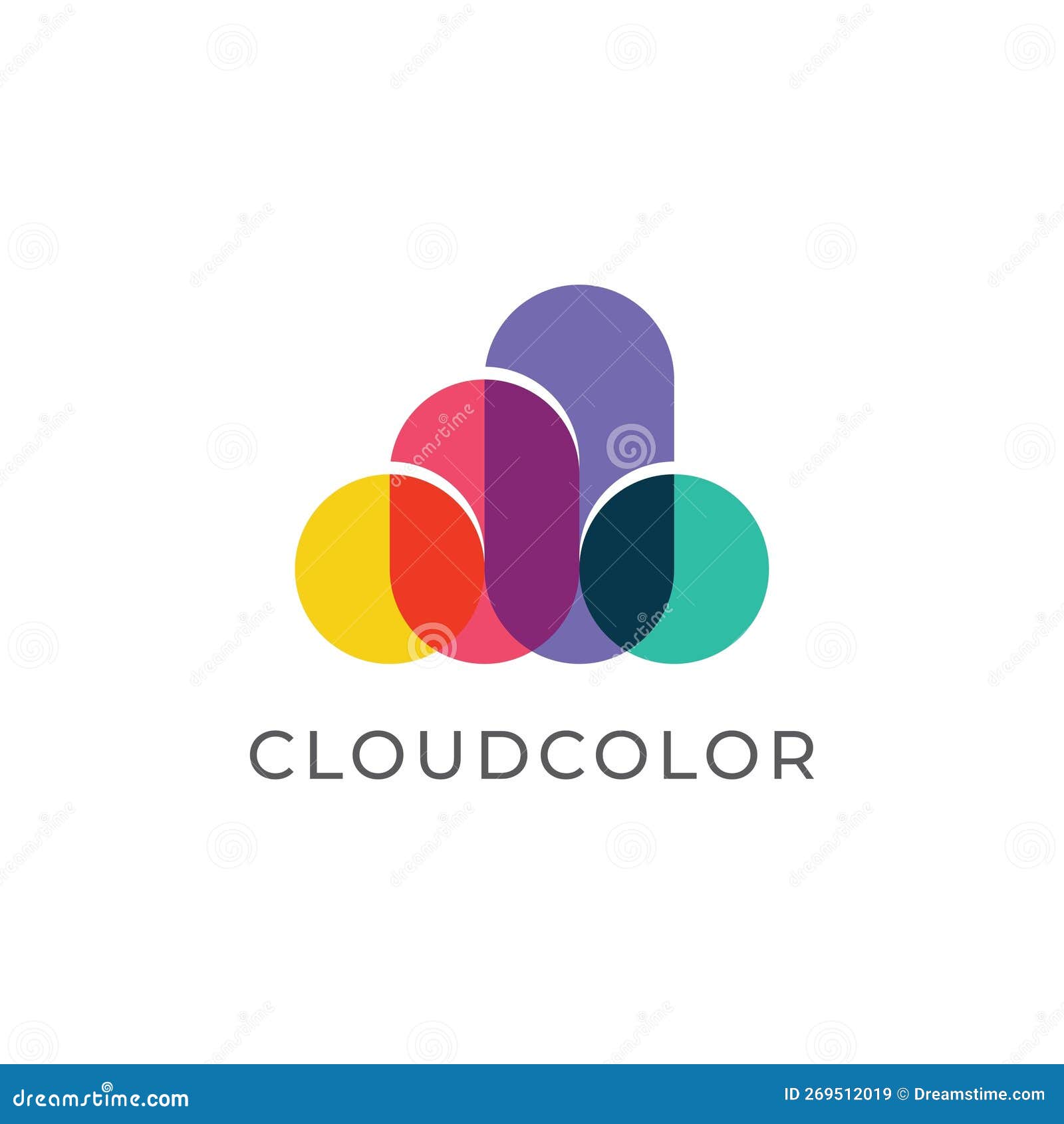 Modern cloud logo stock vector. Illustration of technology - 269512019