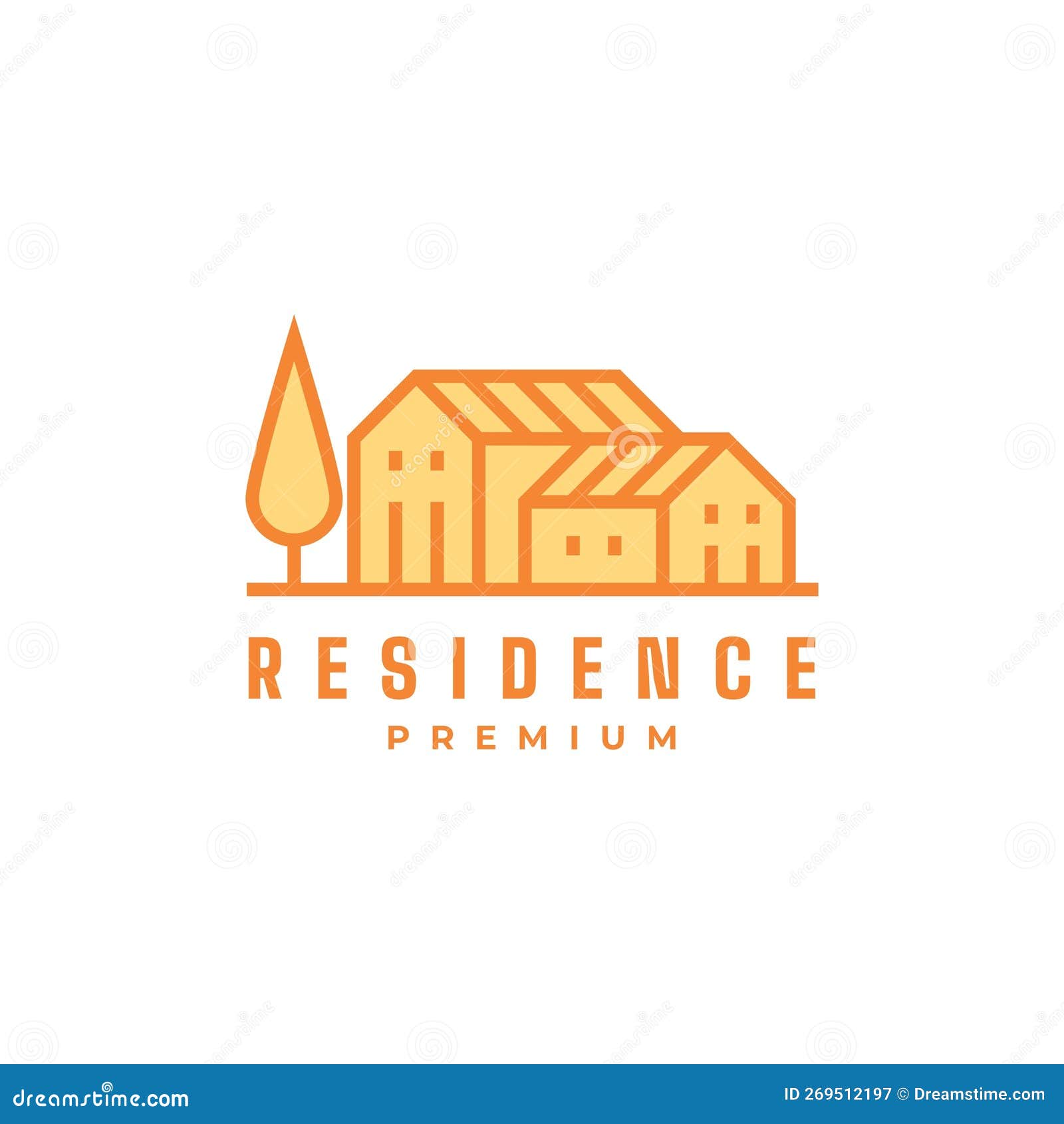 Residence logo design stock vector. Illustration of company - 269512197