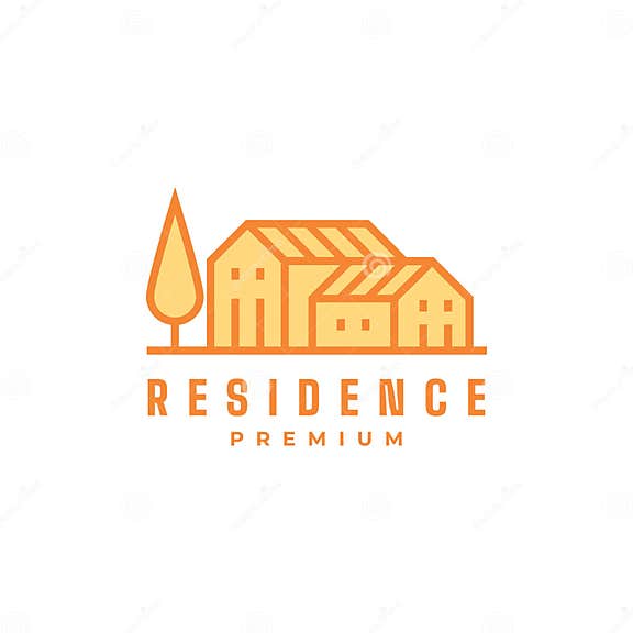 Residence logo design stock vector. Illustration of company - 269512197