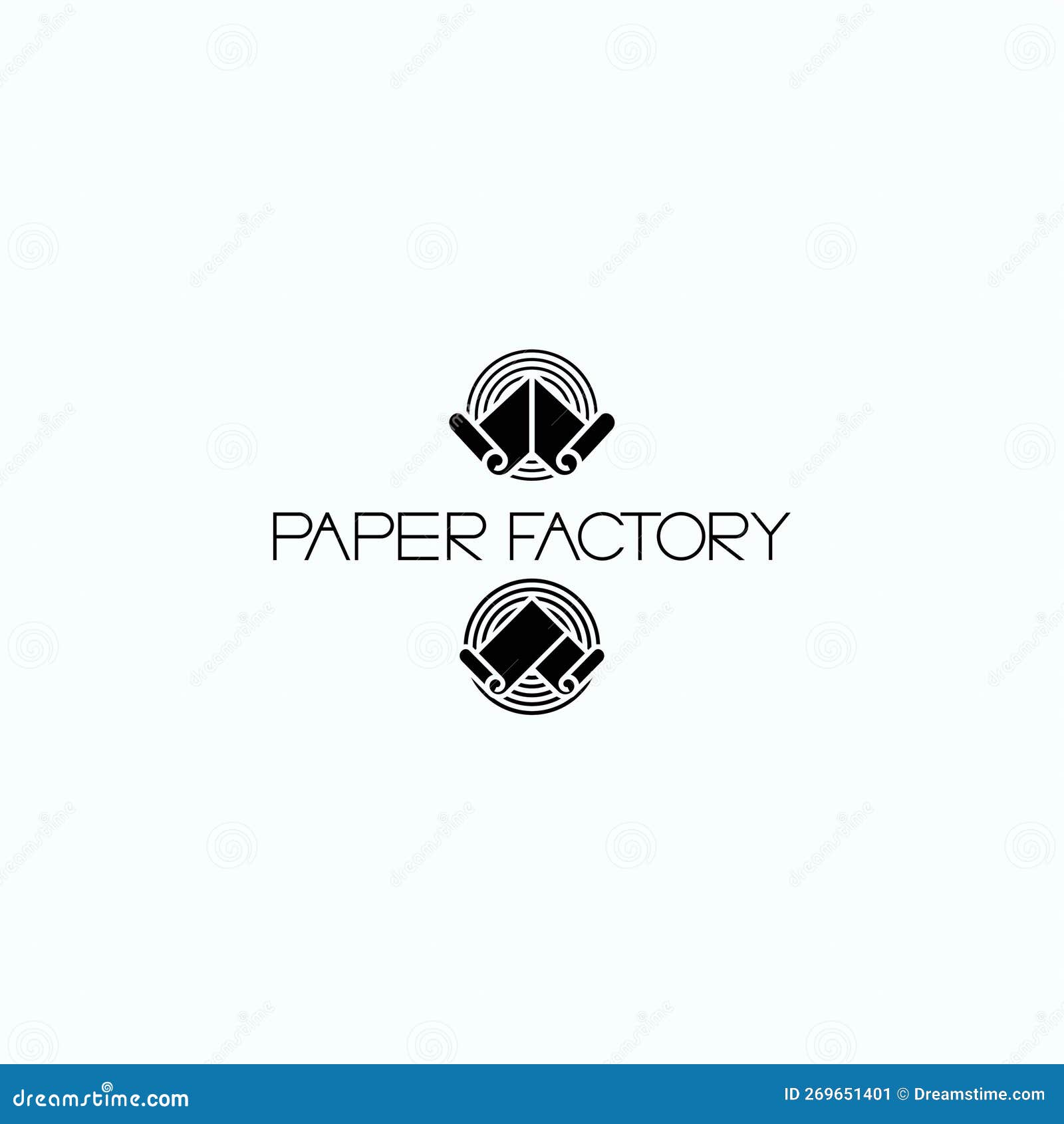 Paper factory stock vector. Illustration of symbol, plywood - 269651401