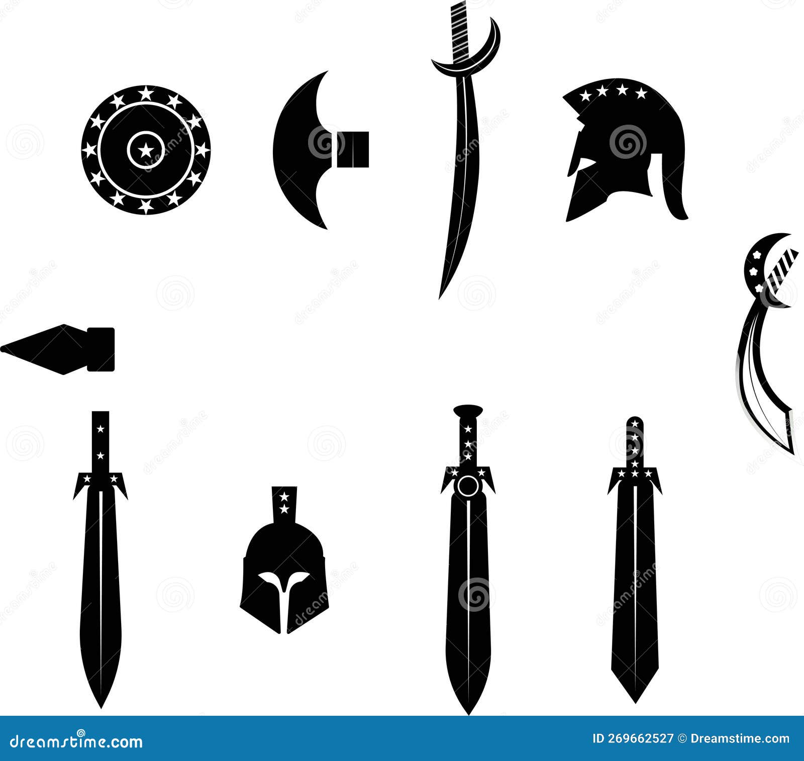 Cross Swords, Saber and Blade Logo Icon Flat Simple Vector Symbol and ...