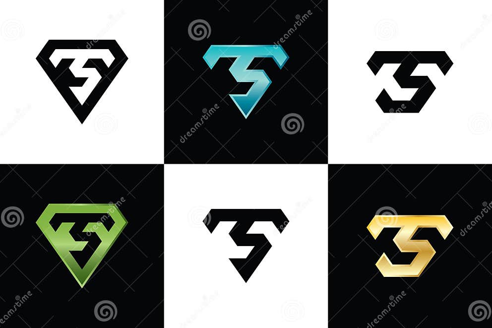 3S Logo Design, Combining Number 3 and Letter S , 3S Monogram Stock ...