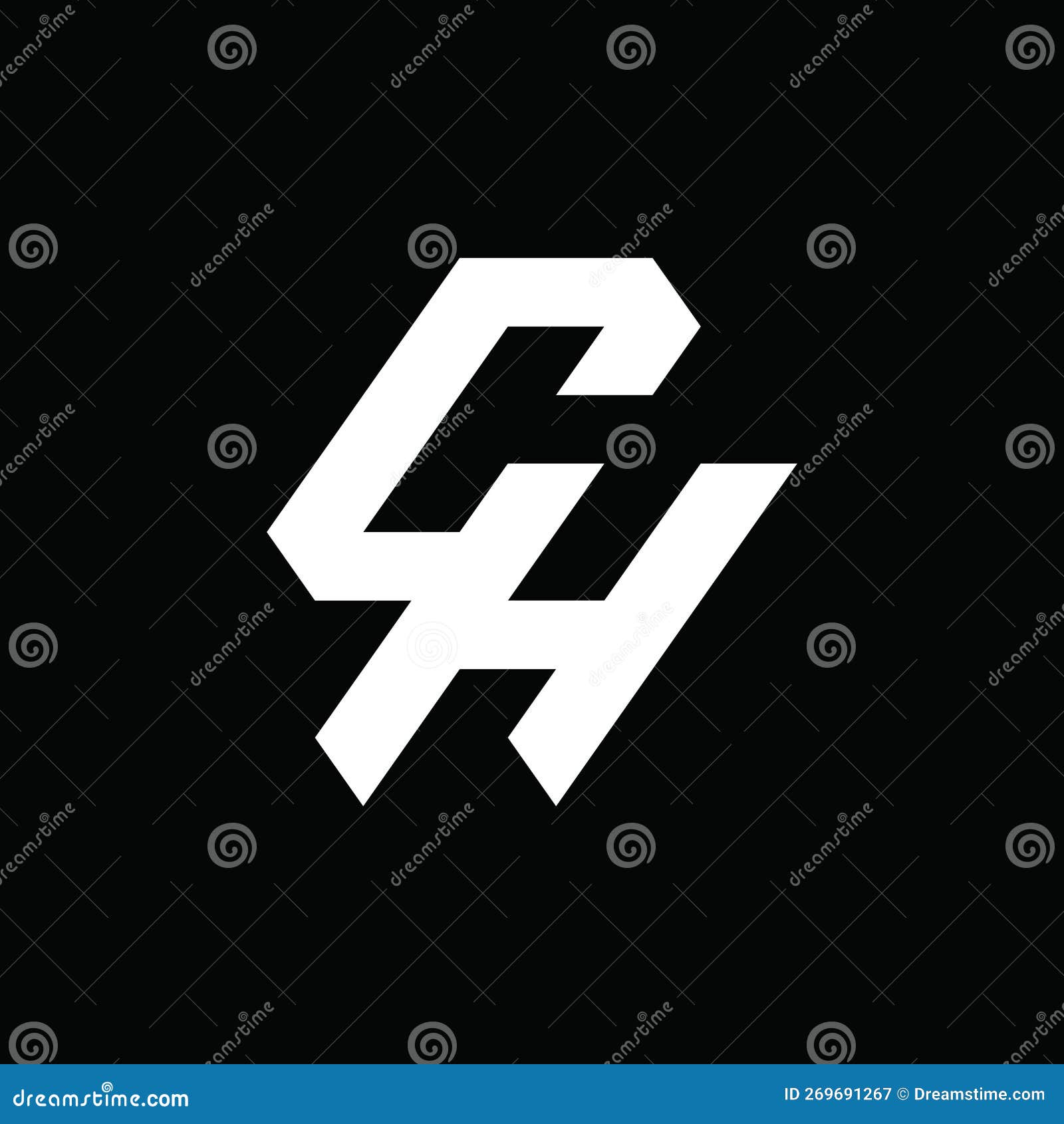 CH Logo, CH Monogram, Initial CH Logo, Letter CH Logo Stock Vector ...