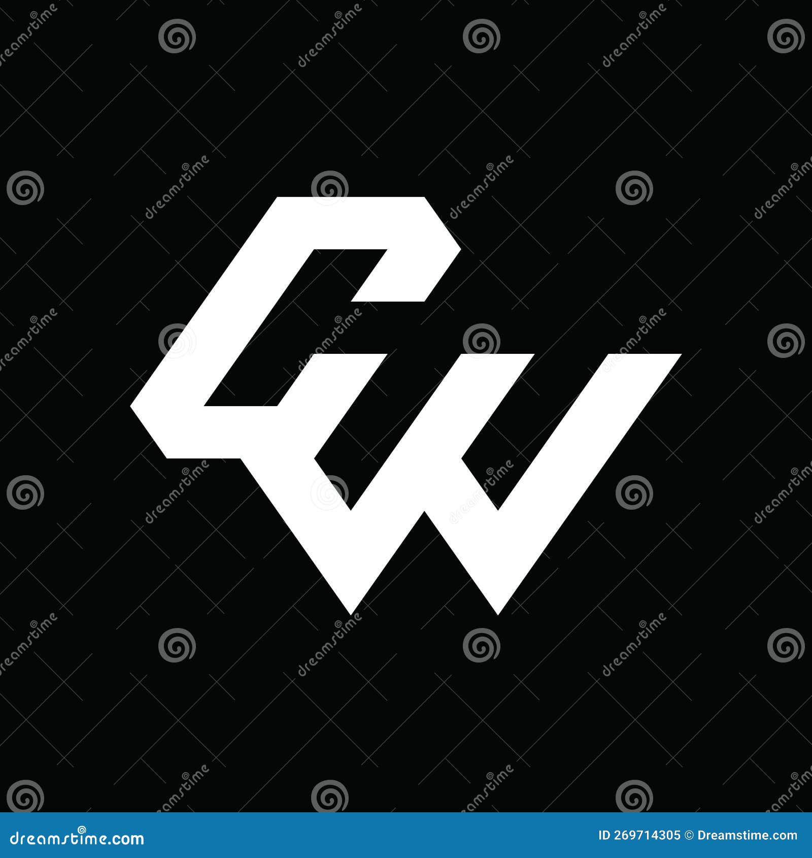 CW Logo, CW Monogram, Initial CW Logo, Letter CW Logo Stock Vector ...