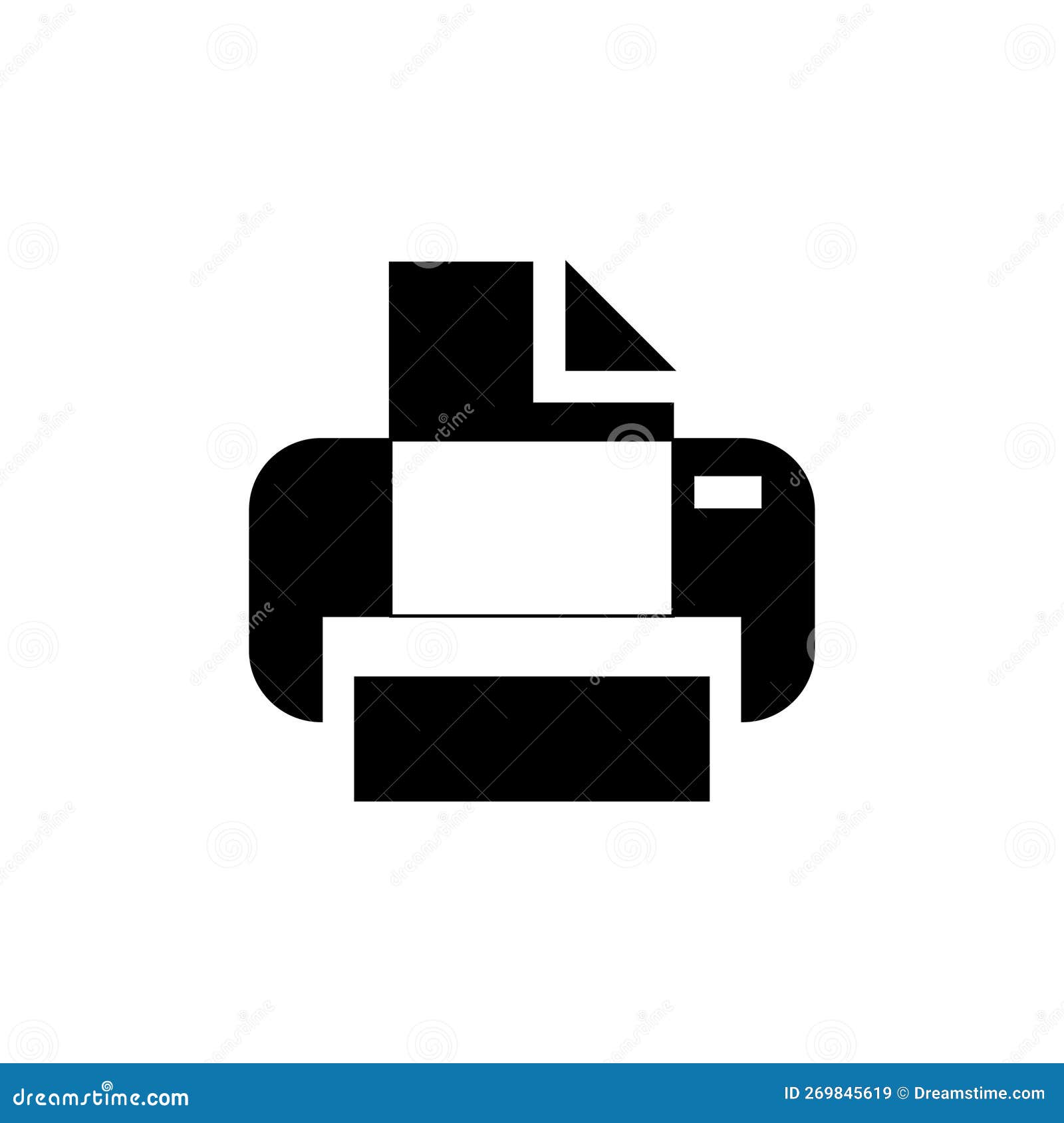 Printer Icon Vector, Flat Illustration of Home Printer Vector Icon for ...