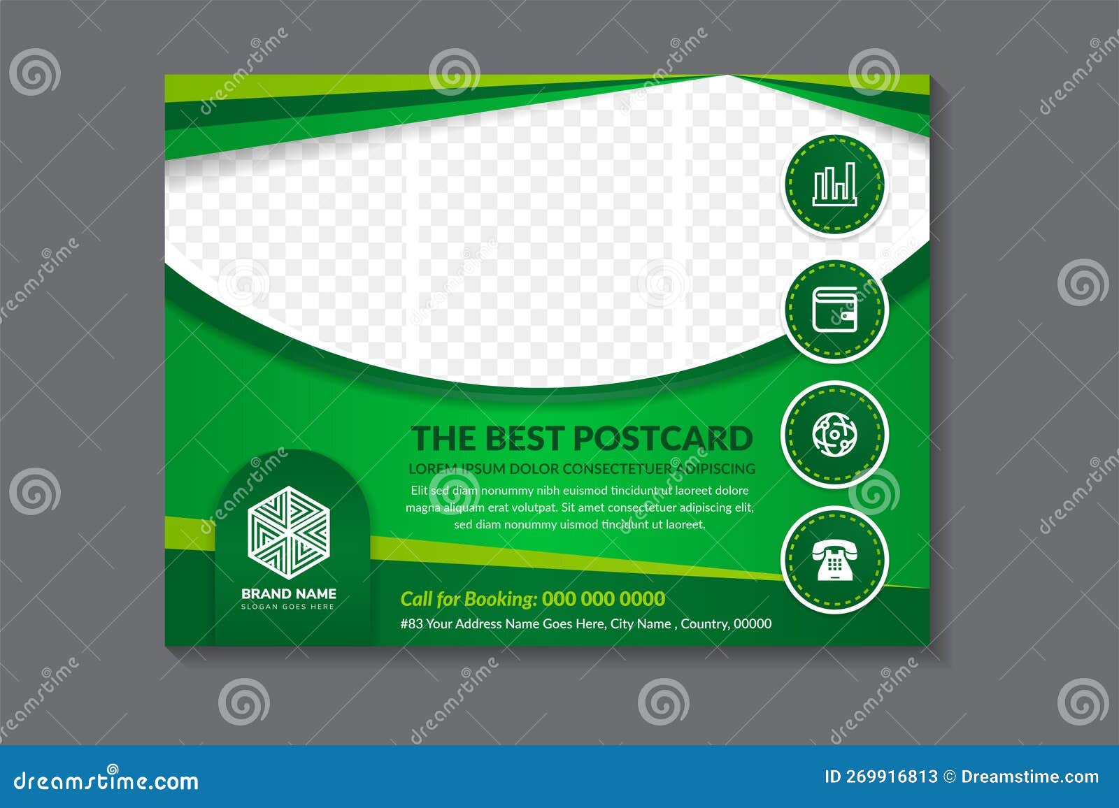 The Best Postcard Flyer Template Design Horizontal Banner Design ...