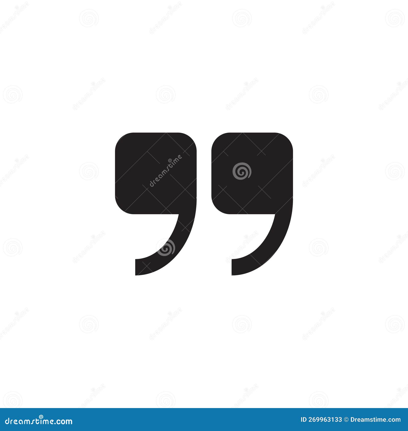 Comma icon stock vector. Illustration of comment, concept - 269963133