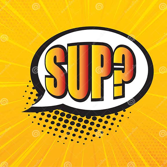 Sup comic text stock illustration. Illustration of copy - 269978526