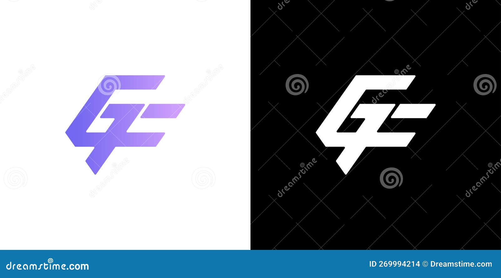 GF Logo, GF Monogram, Initial GF Logo, Letter GF Logo Stock Vector ...