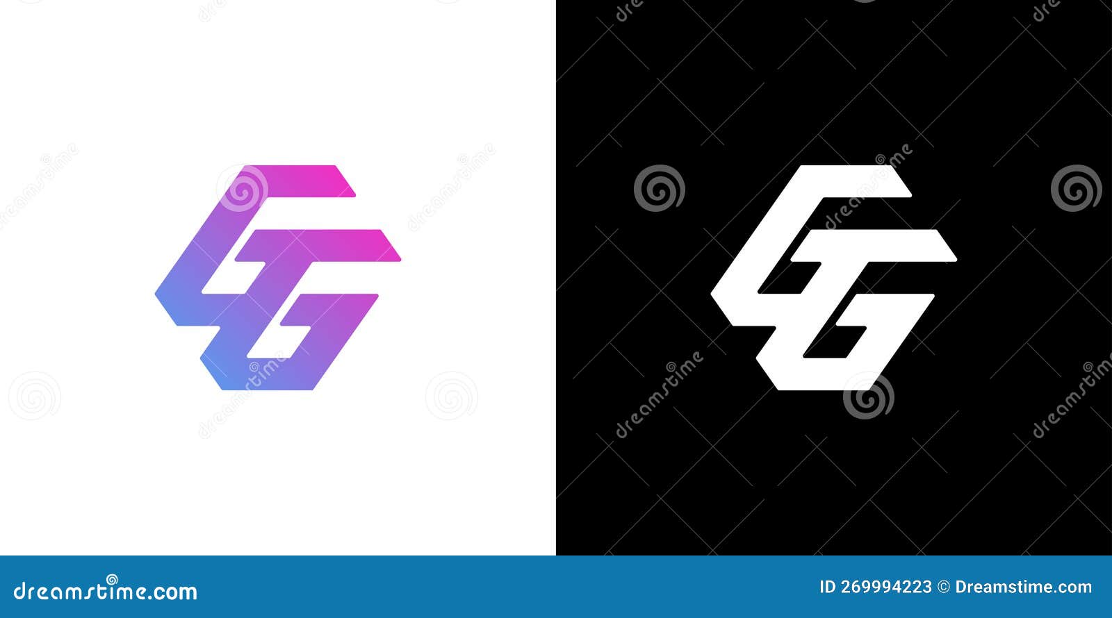 GG Logo, GG Monogram, Initial GG Logo, Letter GG Logo Stock Vector ...