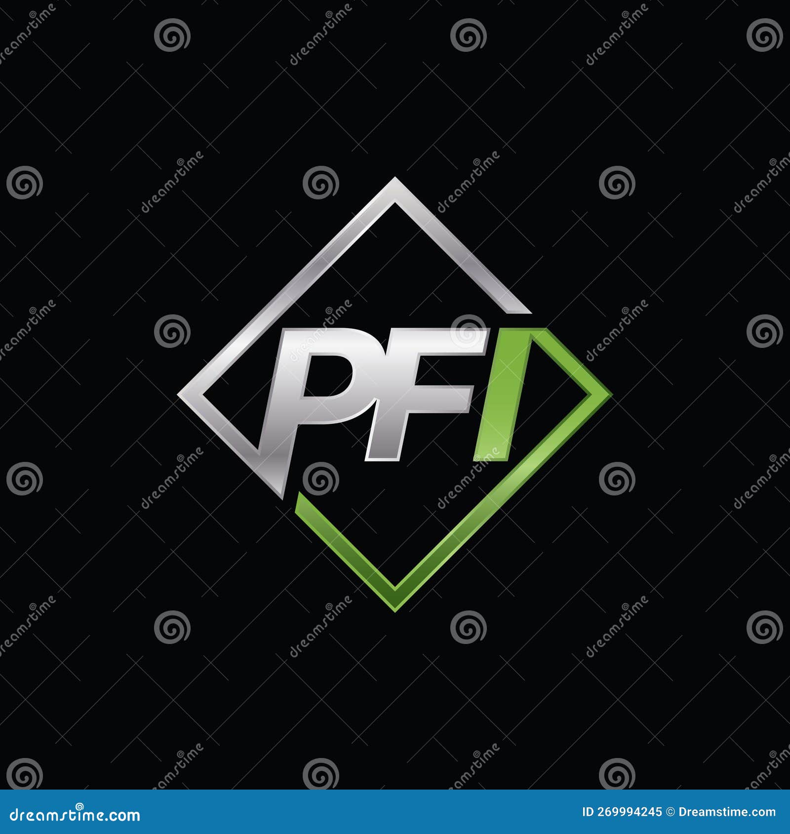 PFI Logo, PFI Monogram, Initial PFI Logo, Letter PFI Logo Stock Vector ...