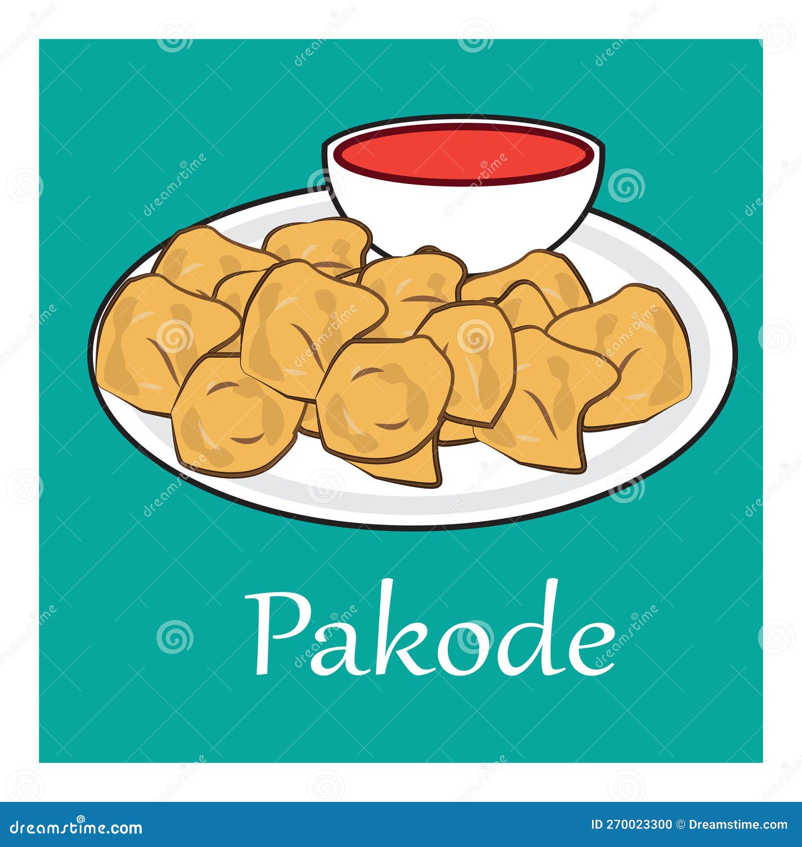 Vada Pav Logo Street Food Vector. Mumbai Bun Bread | CartoonDealer.com ...