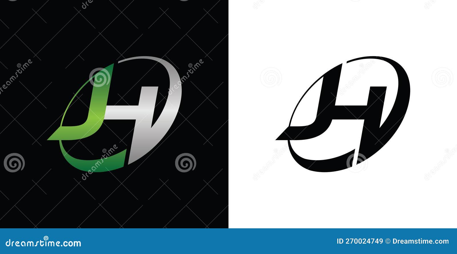 Letter JH Logo, JH Monogram, Initial JH Logo, JH Logo, Letter JH Icon ...