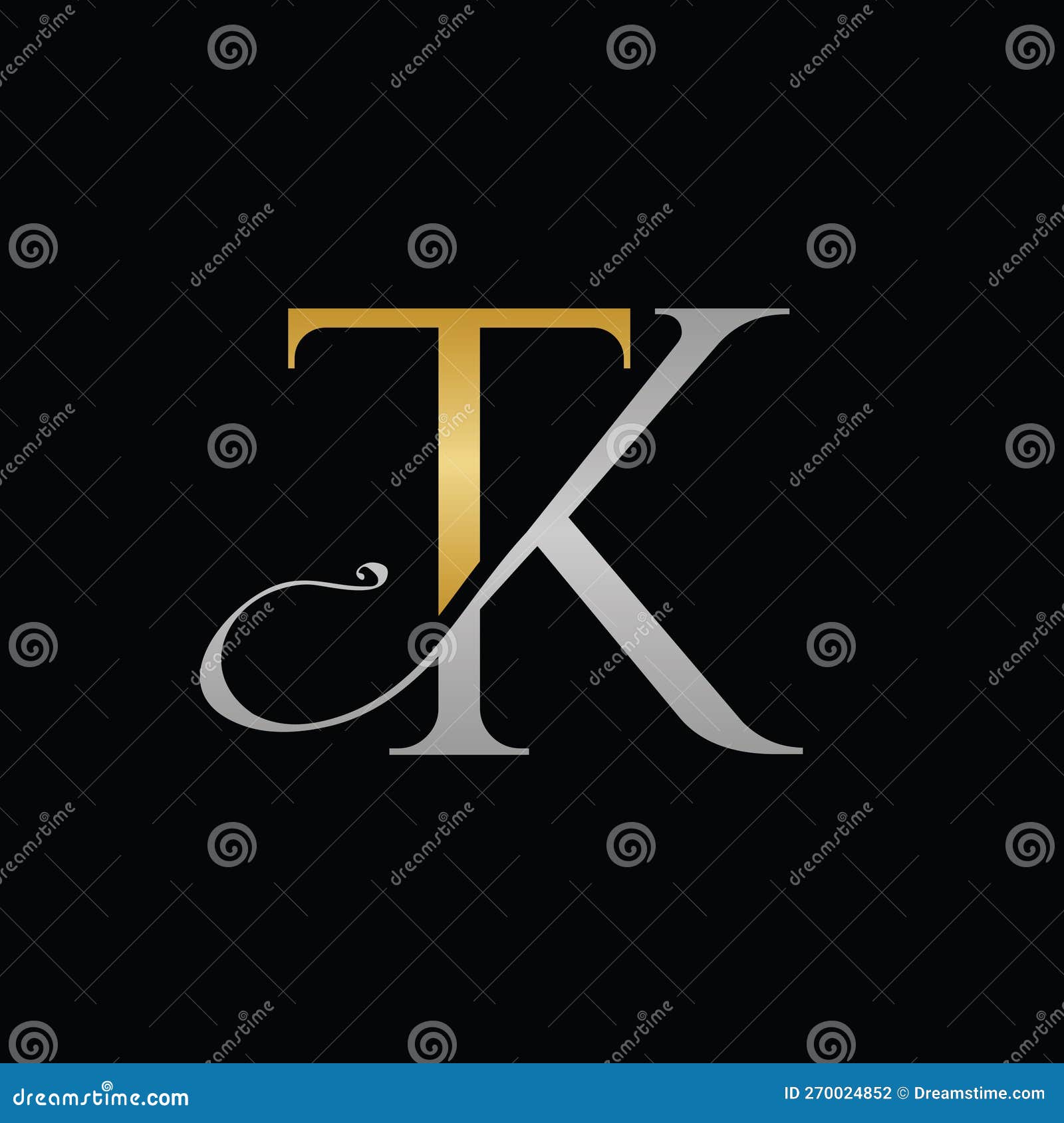 TK Logo, TK Monogram, Initial TK Logo, Letter TK Logo, Luxury Vector ...