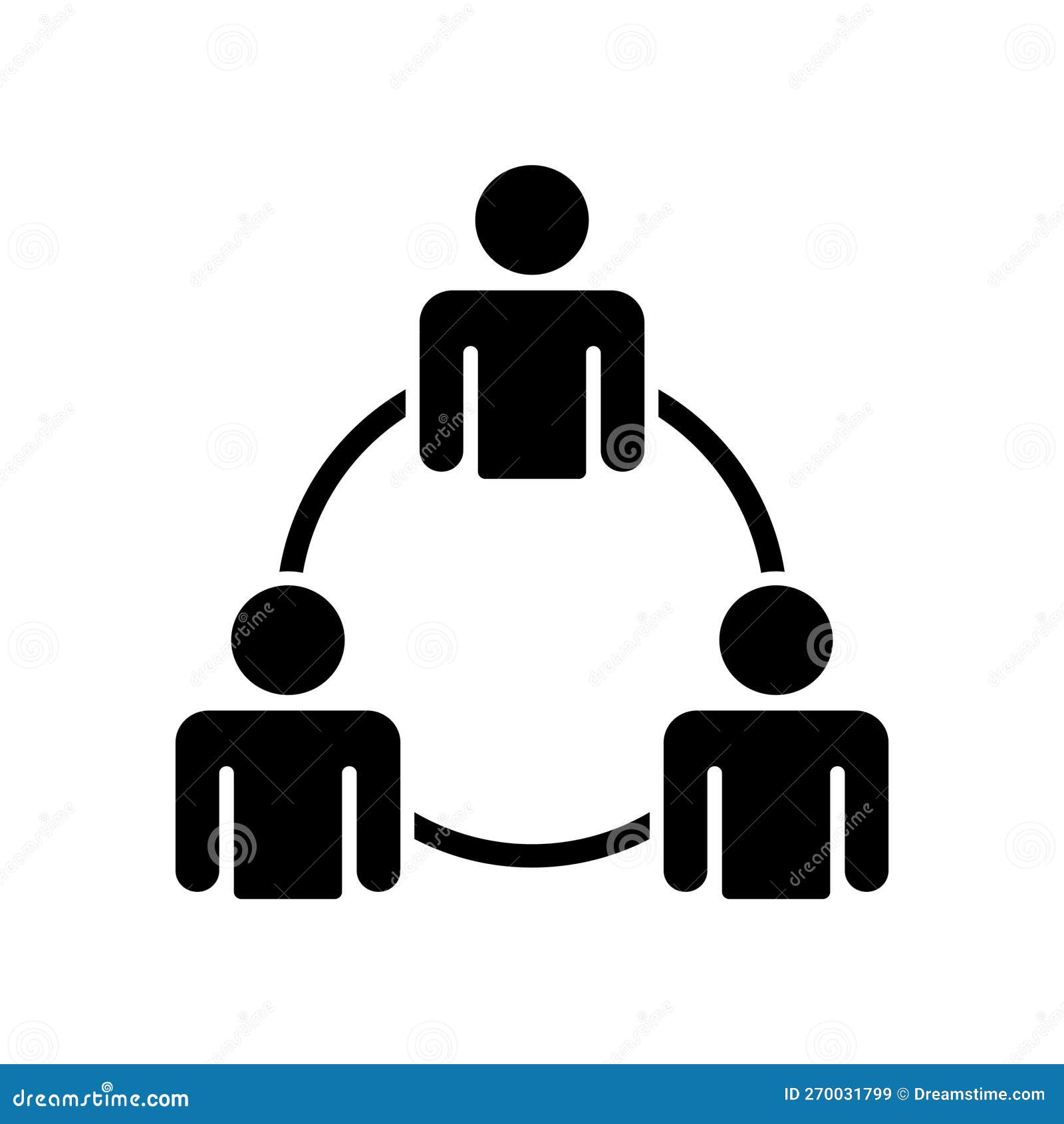 Team Collaboration Business Icon Vector Stock Vector - Illustration of ...