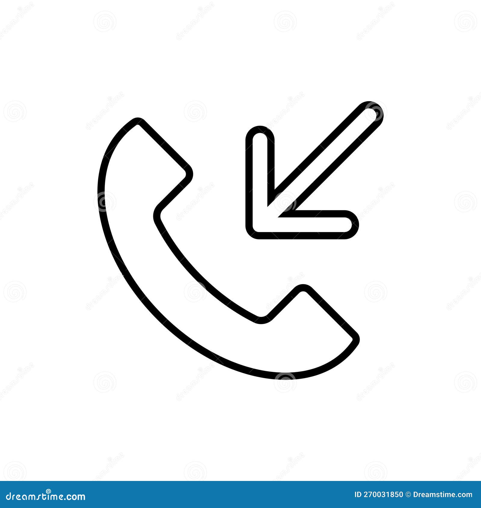 Phone Incoming Call Communication Icon Vector Stock Vector ...