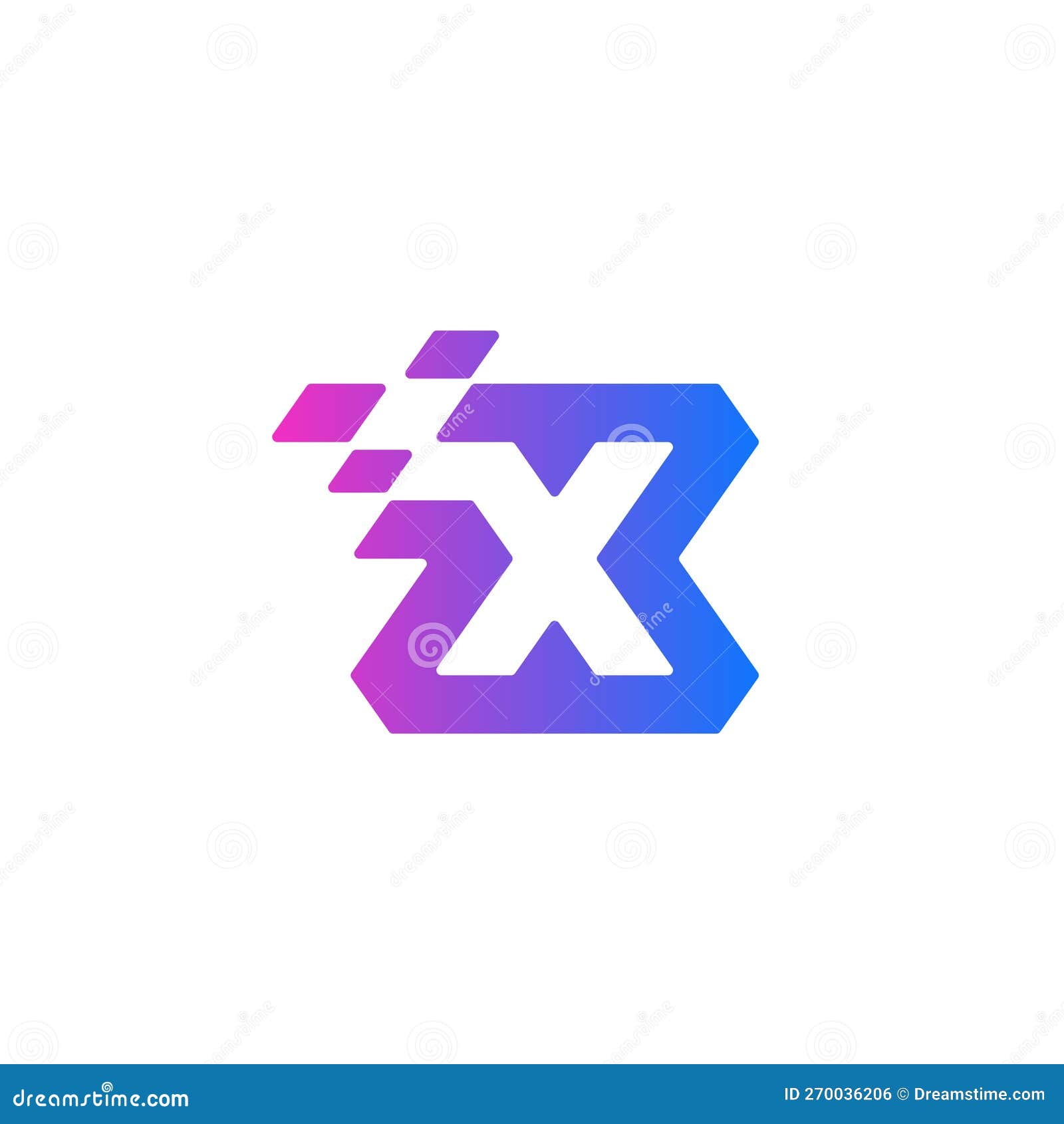 Letter X Digital Logo, Letter X Logo, Initial X Logo, X Logo, Letter X ...