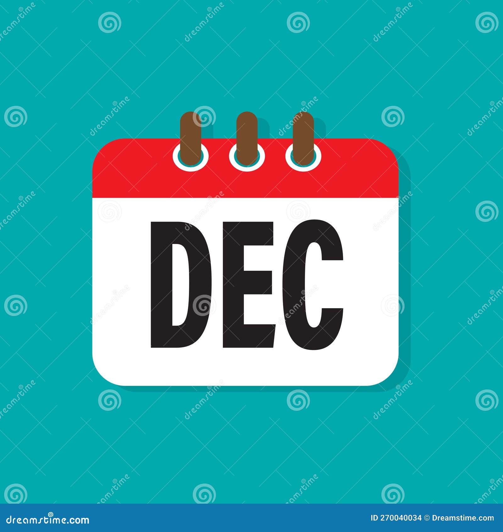 December Month Vector Icon Vector Stock Illustration - Illustration of ...