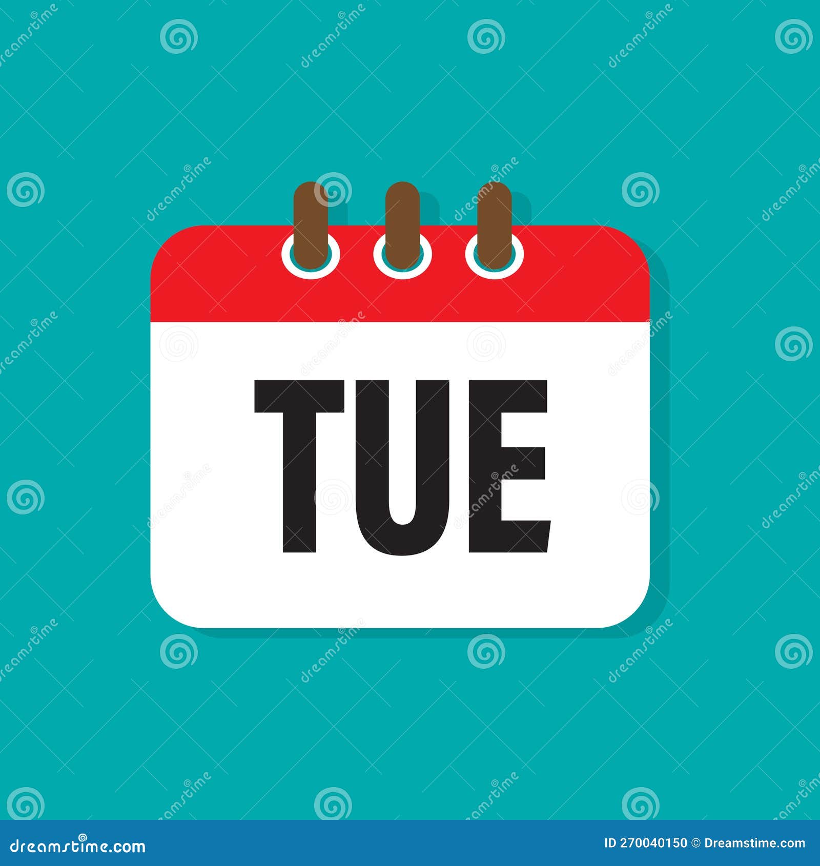 Tuesday sign calender icon stock illustration. Illustration of vector ...