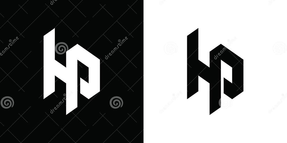 HP Logo, HP Monogram, Initial HP Logo, Letter HP Logo, Letter HP Icon ...