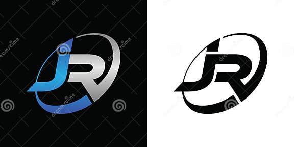 Letter JR Logo, JR Monogram, Initial JR Logo, JR Logo, Letter JR Icon ...