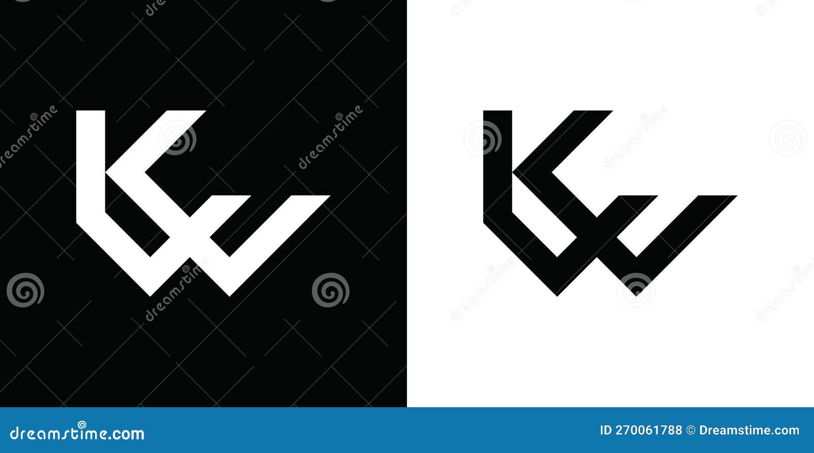 KW Logo, KW Monogram, Initial KW Logo, Letter KW Logo, Letter KW Icon ...