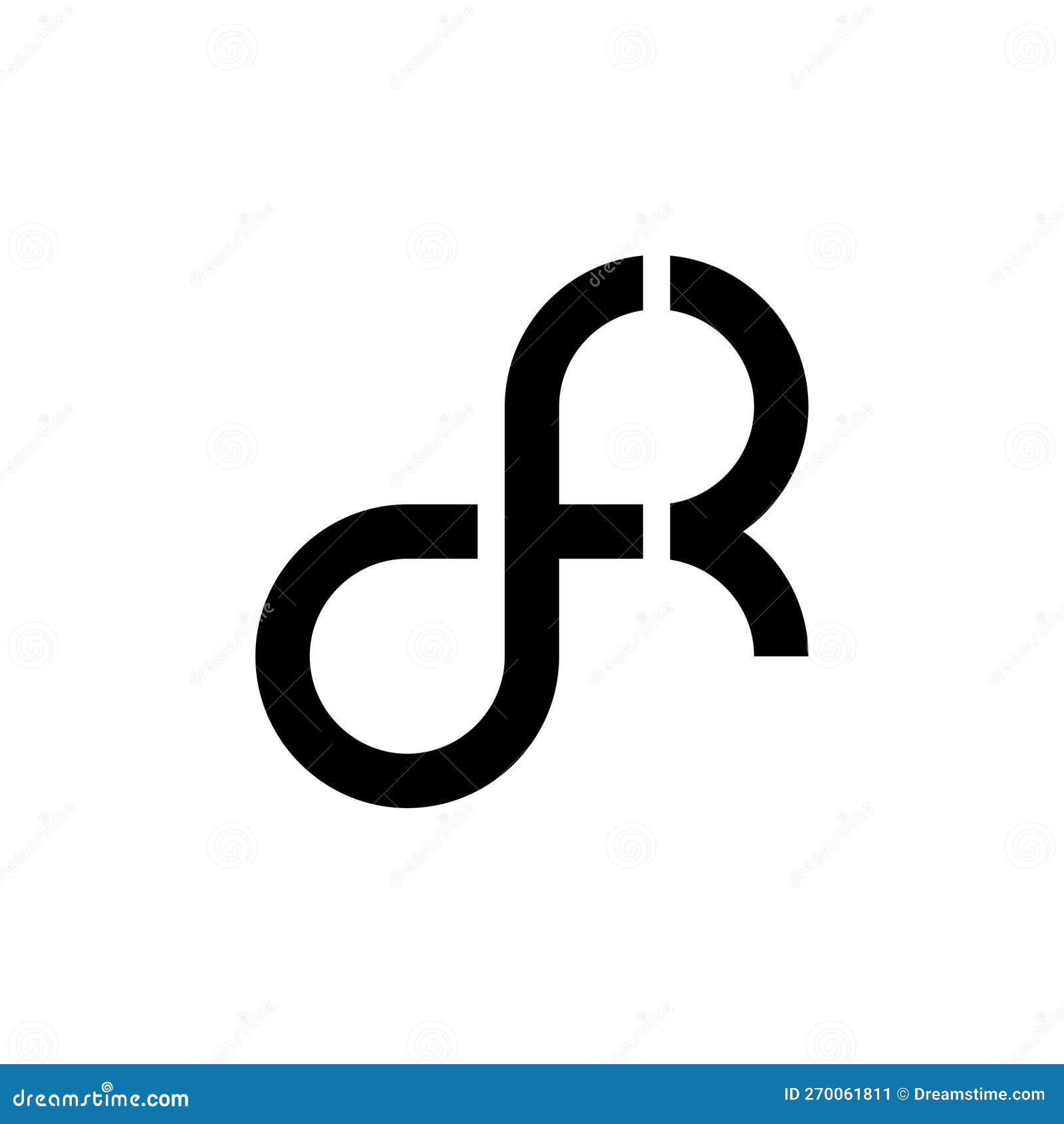 Abstract Letter FR Logo, FR Monogram, Initial FR Logo, FR Logo, Letter ...