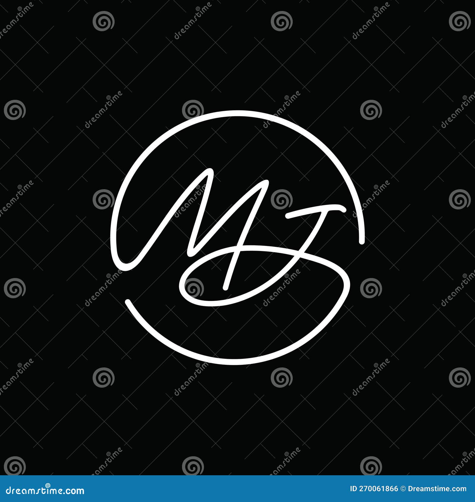 MJ Logo, MJ Initial Logo Design with Circle. Beaut?ful Logo for Fashion ...