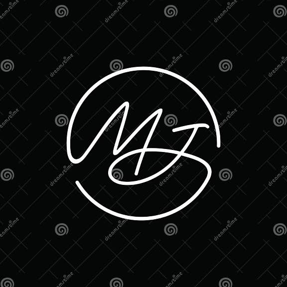 MJ Logo, MJ Initial Logo Design with Circle. Beaut?ful Logo for Fashion ...
