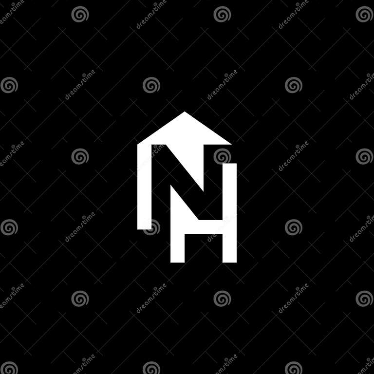 Abstract Letter NH Logo, NH Monogram, Initial NH Logo, NH Logo, NH Icon ...