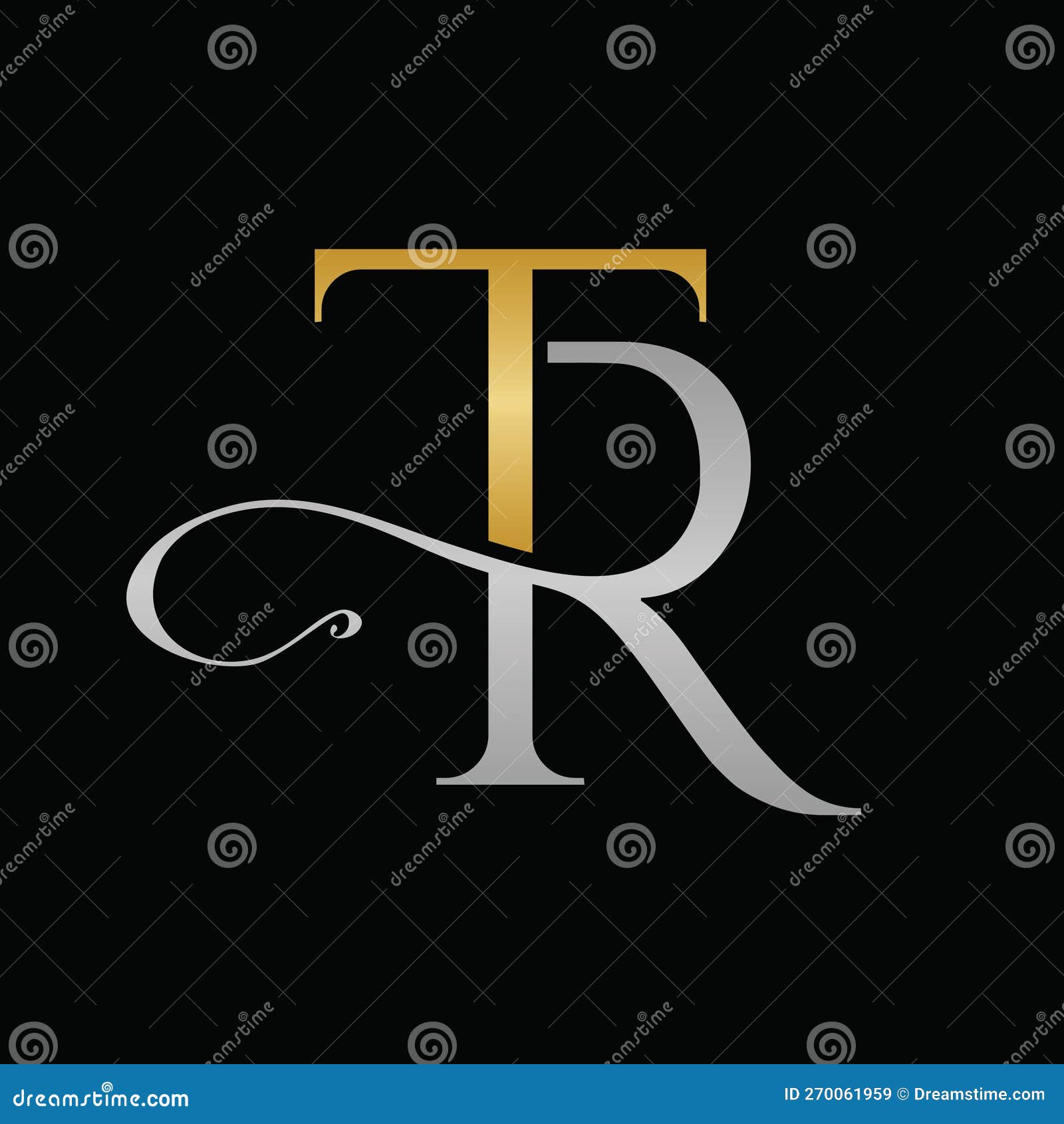 TR Logo, TR Monogram, Initial TR Logo, Letter TR Logo, Luxury Vector ...