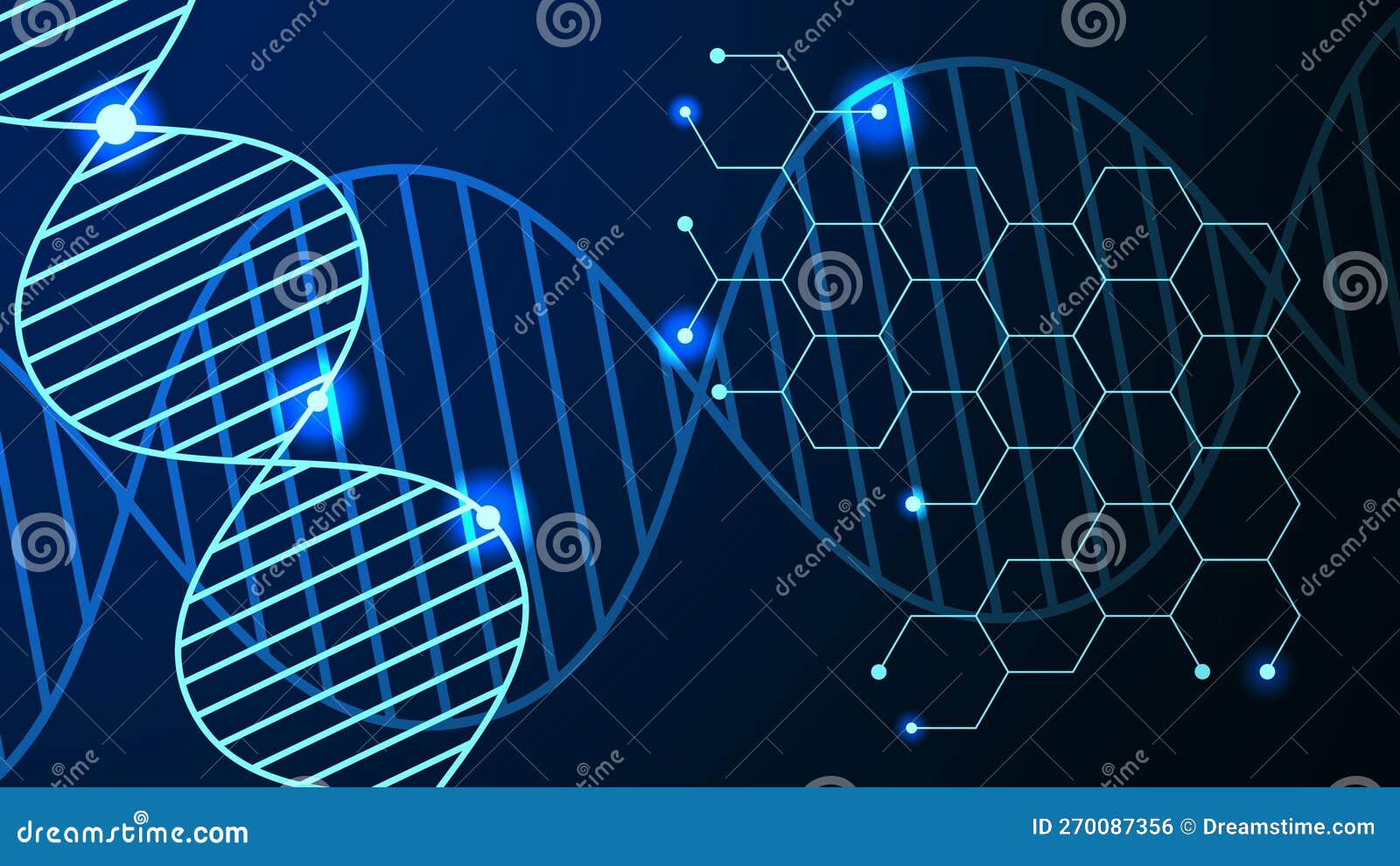 Scientific Hexagonal Chemistry Pattern. Structure Molecule DNA Research ...