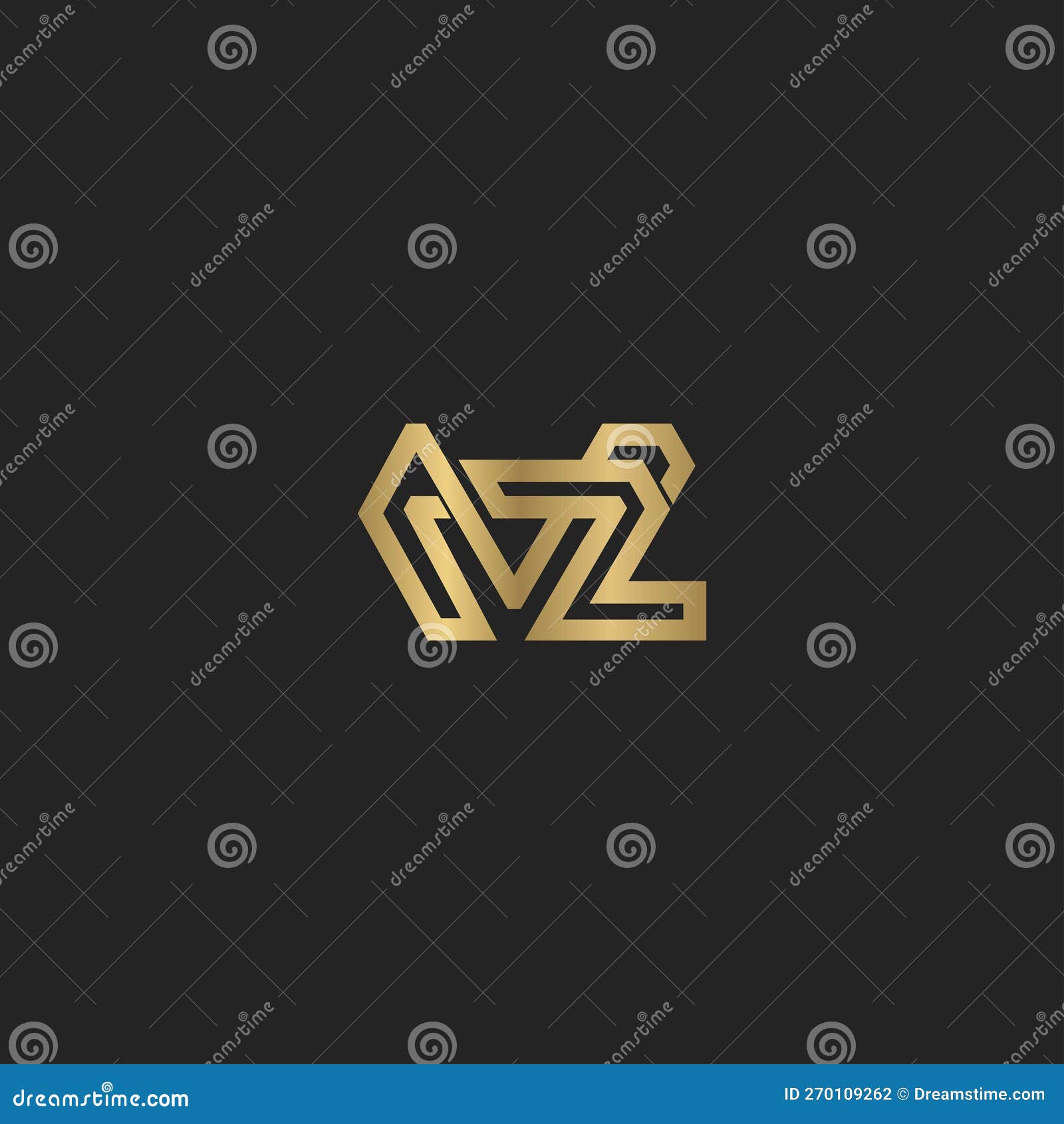 Alphabet Initials Logo ZM, MZ, Z and M Stock Vector - Illustration of ...