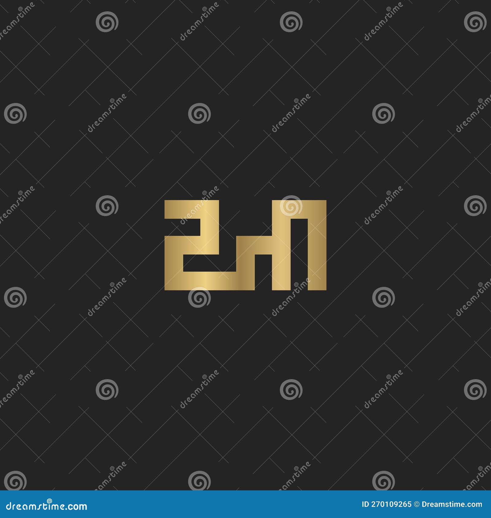 Alphabet Initials Logo ZM, MZ, Z and M Stock Vector - Illustration of ...